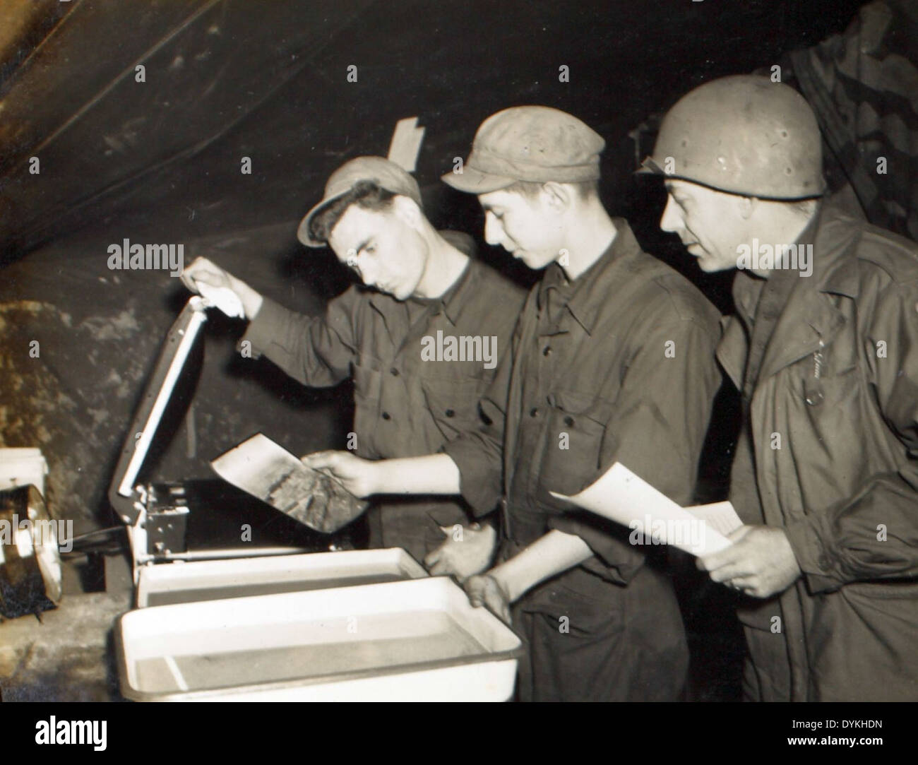 This photo shows members of the 125th Liaison Squadron during World War ...