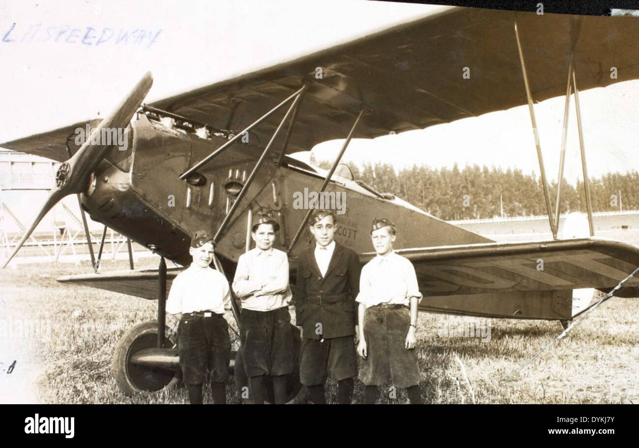 Frank Clark's Fokker aircraft, associated with L.A. Speedway, is ...