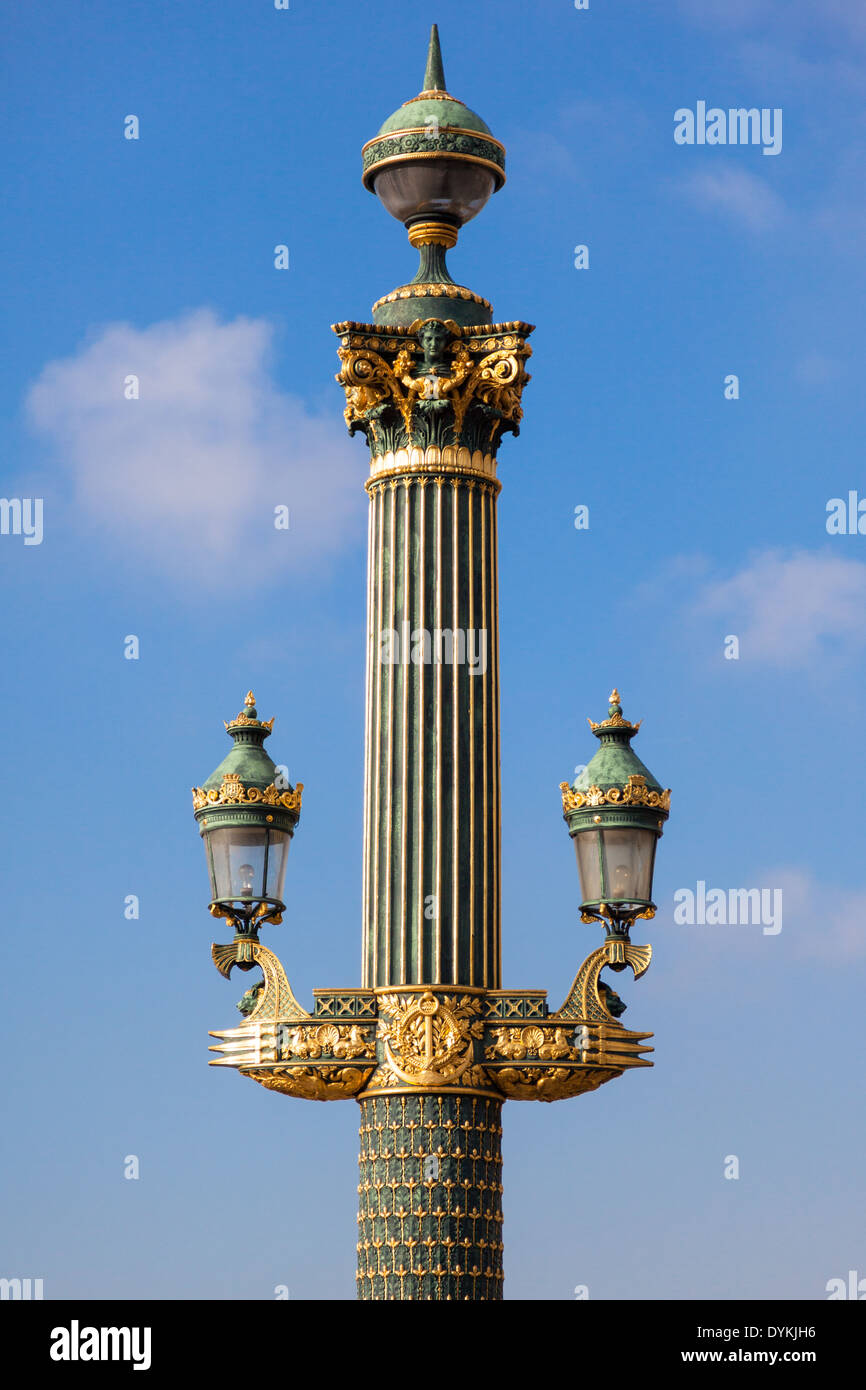 Parisian street lamp post lamppost paris hi-res stock photography and ...