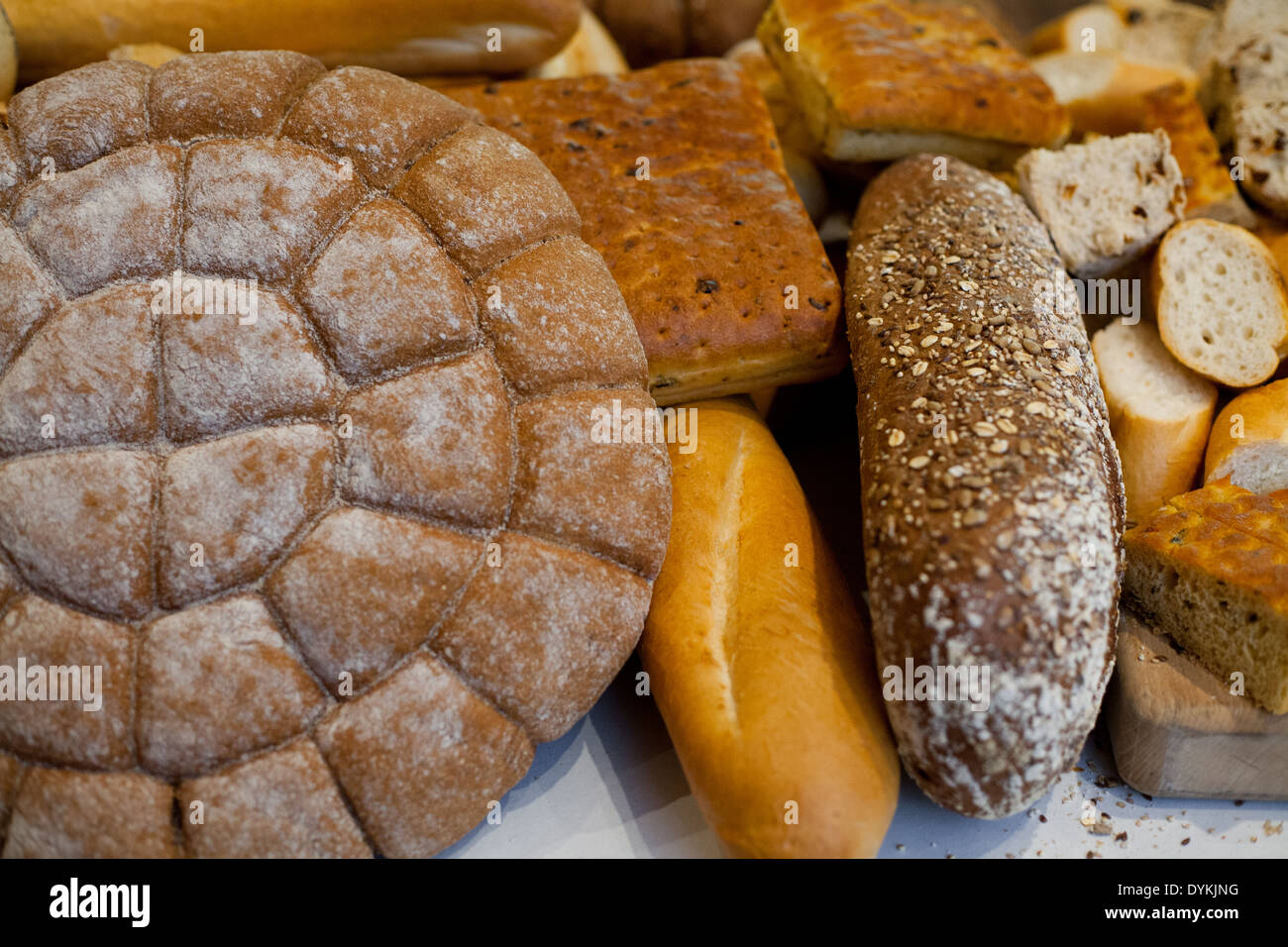 Collection of different types of bread Stock Photo - Alamy
