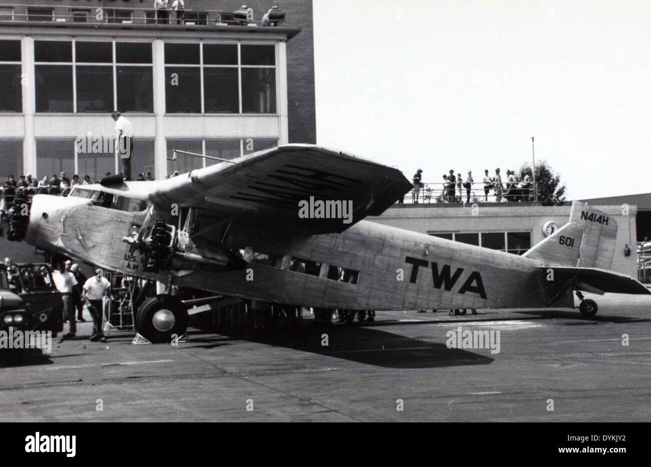 The Ford 5-AT-C, N414H, was a trimotor aircraft used by TWA ...
