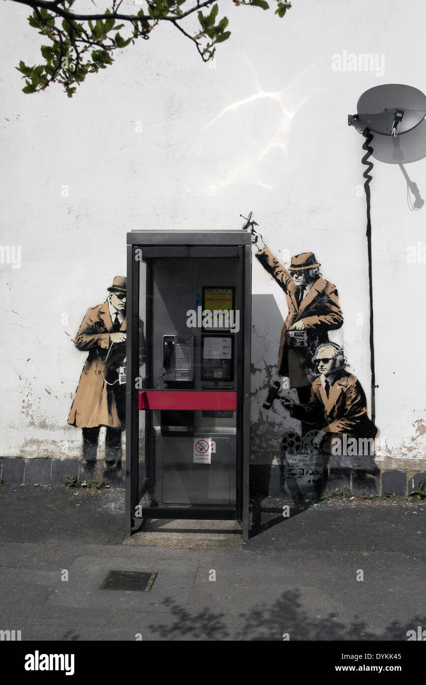 Banksy Telephone Booth