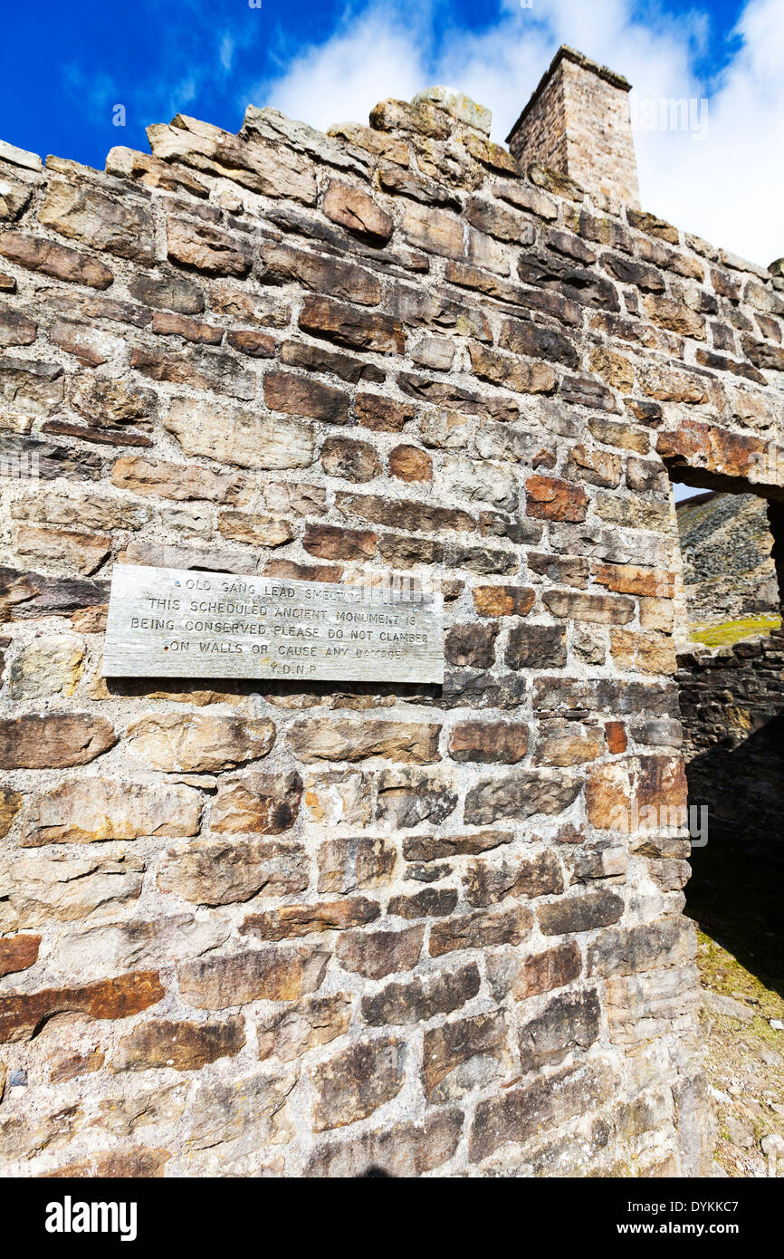Old gand lead smelting mill Yorkshire Dales National Park monument ...