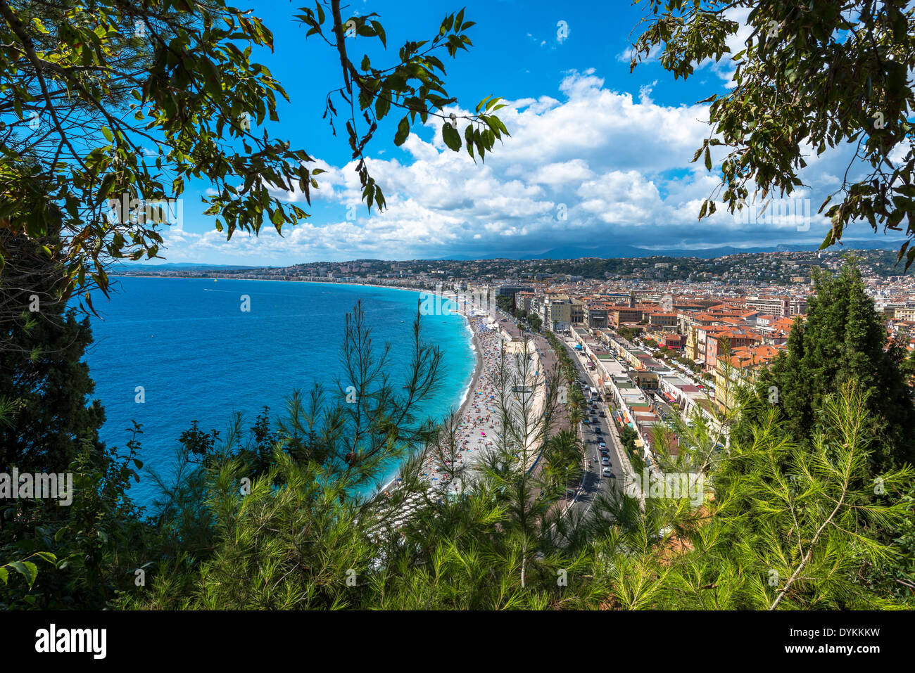 Aerial view of coastline in Nice, France Stock Photo - Alamy