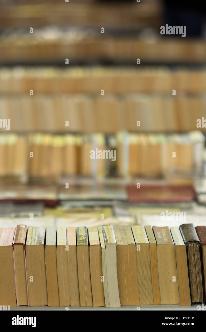 London, UK. 21st Apr, 2014. Books at Southbank book market, London, UK ...
