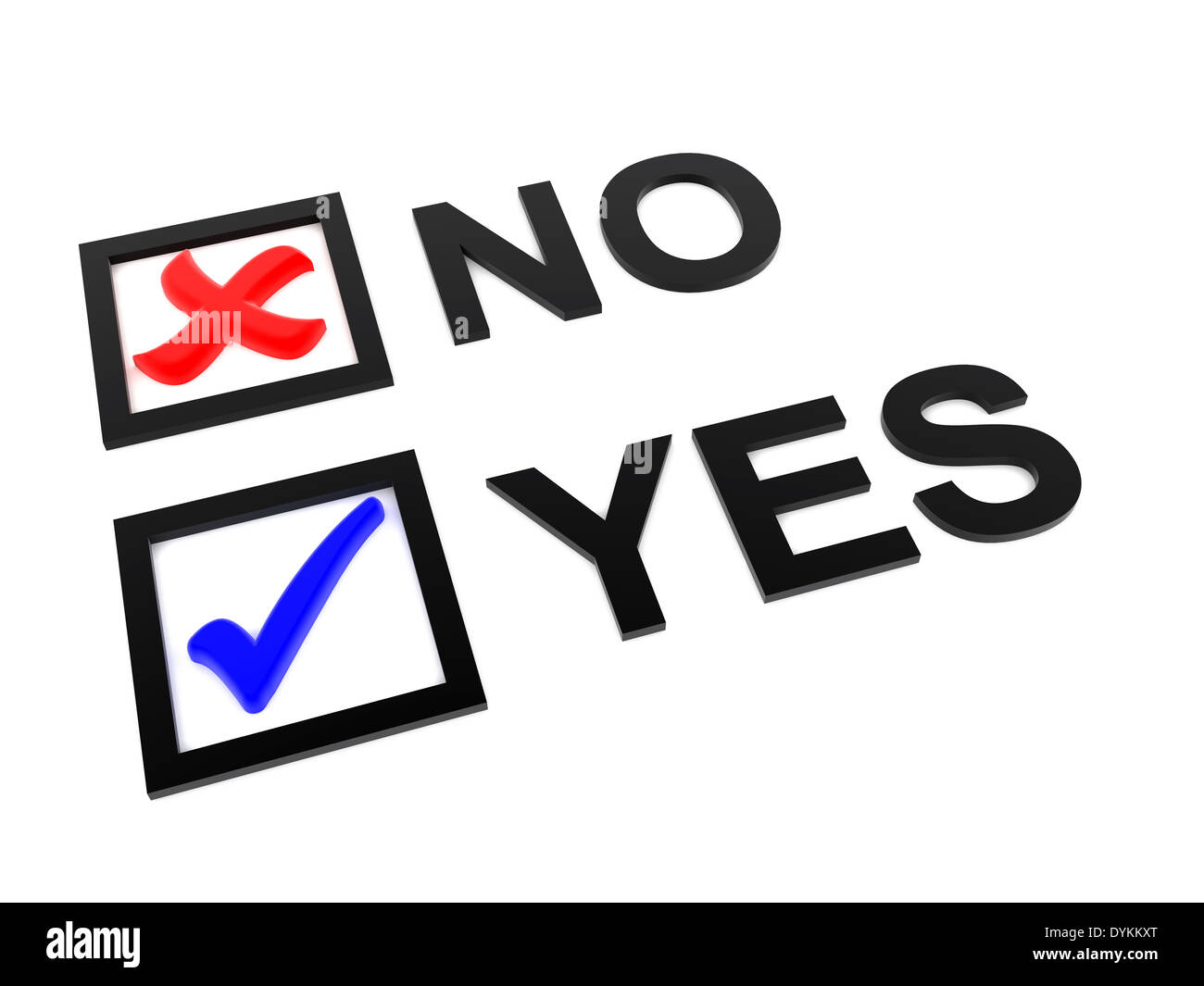 Check yes no Stock Photo - Alamy