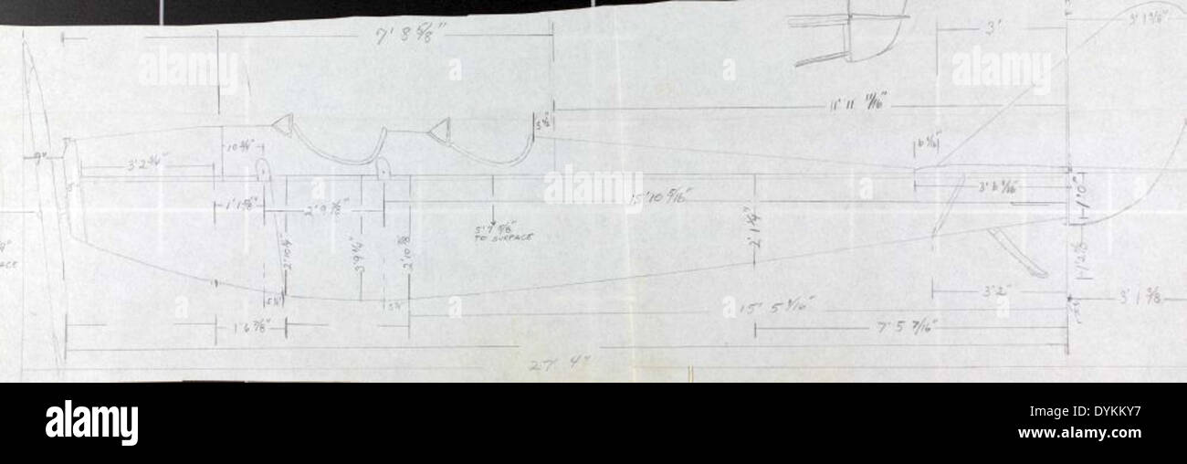This pencil drawing of the Waco Ten model aircraft is part of the ...
