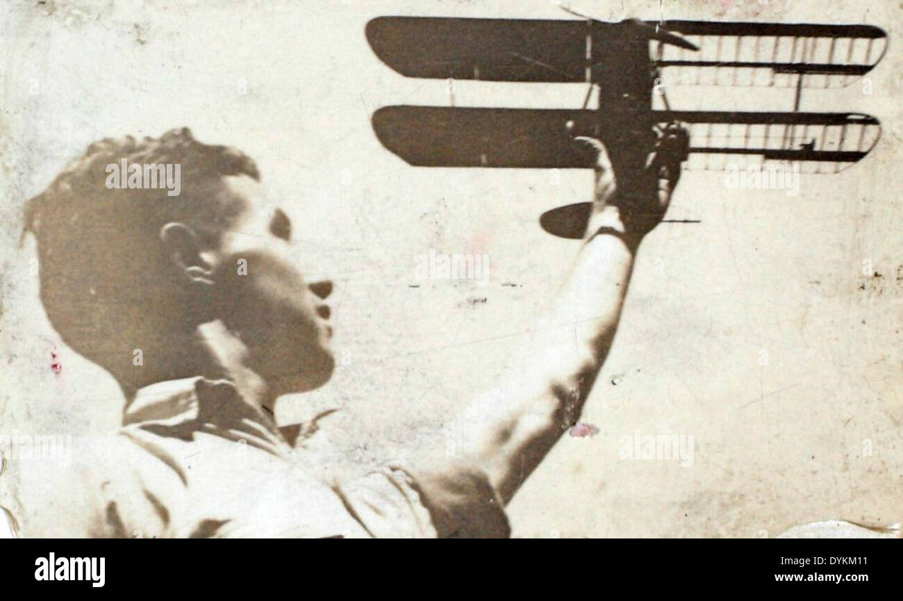 Andrew Lech poses with a Waco Ten biplane, a popular general aviation ...