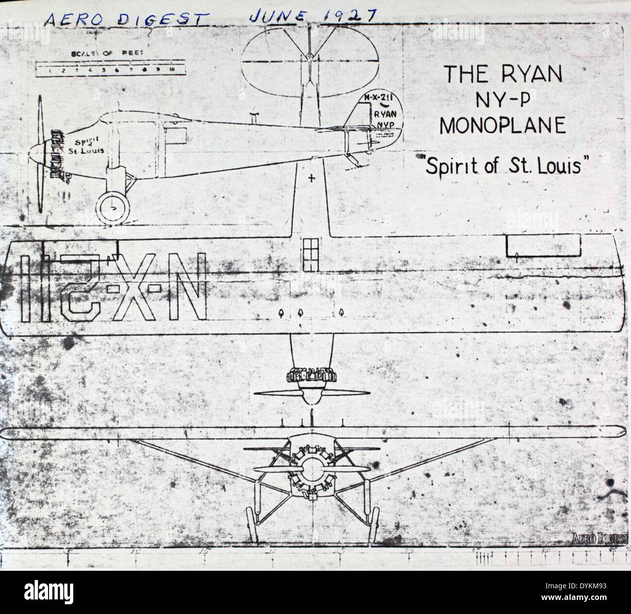 ""Spirit of St. Louis Stock Photo - Alamy