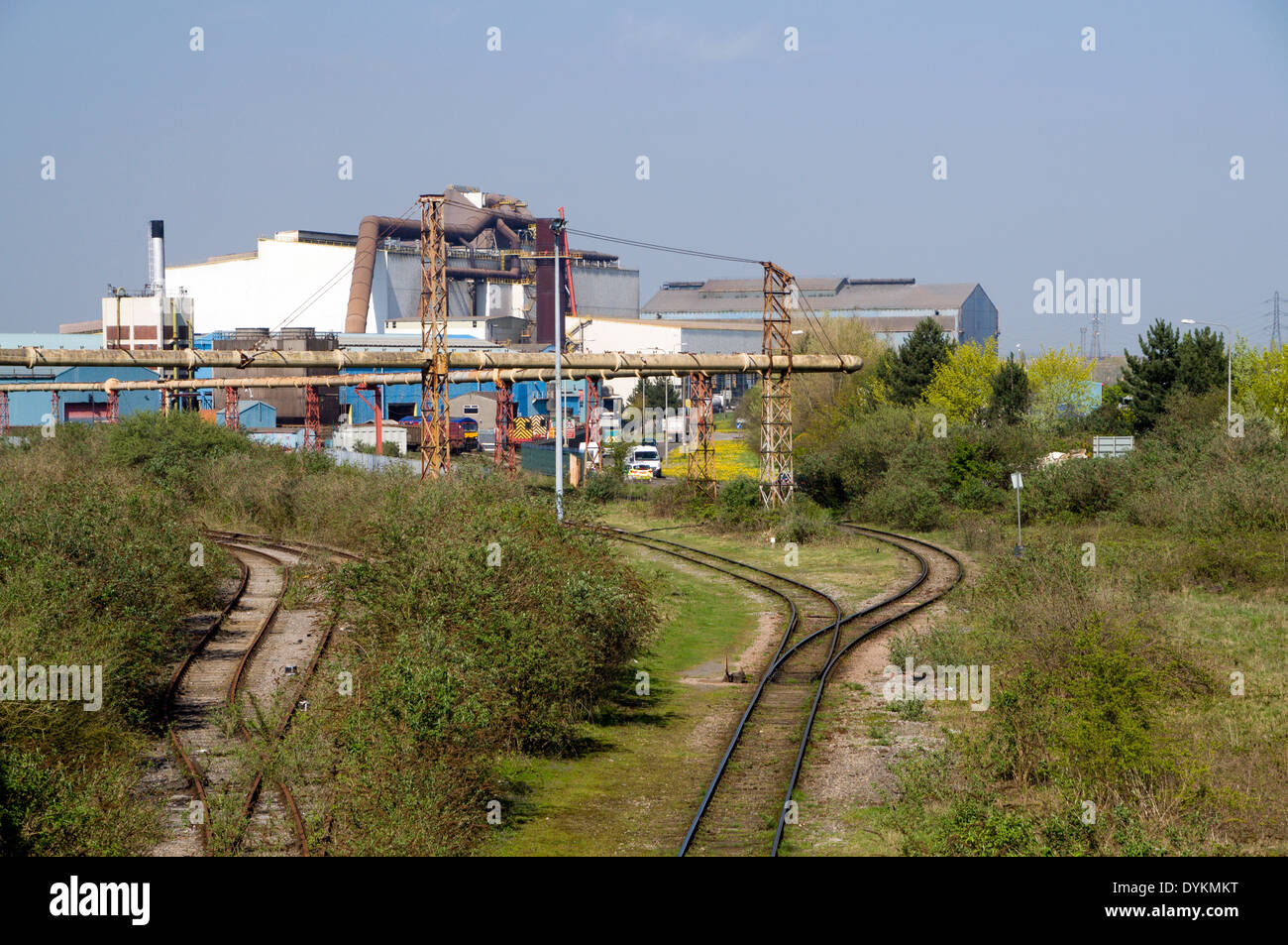 Steel Works, Rover Way, Cardiff, South Wales, UK Stock Photo - Alamy