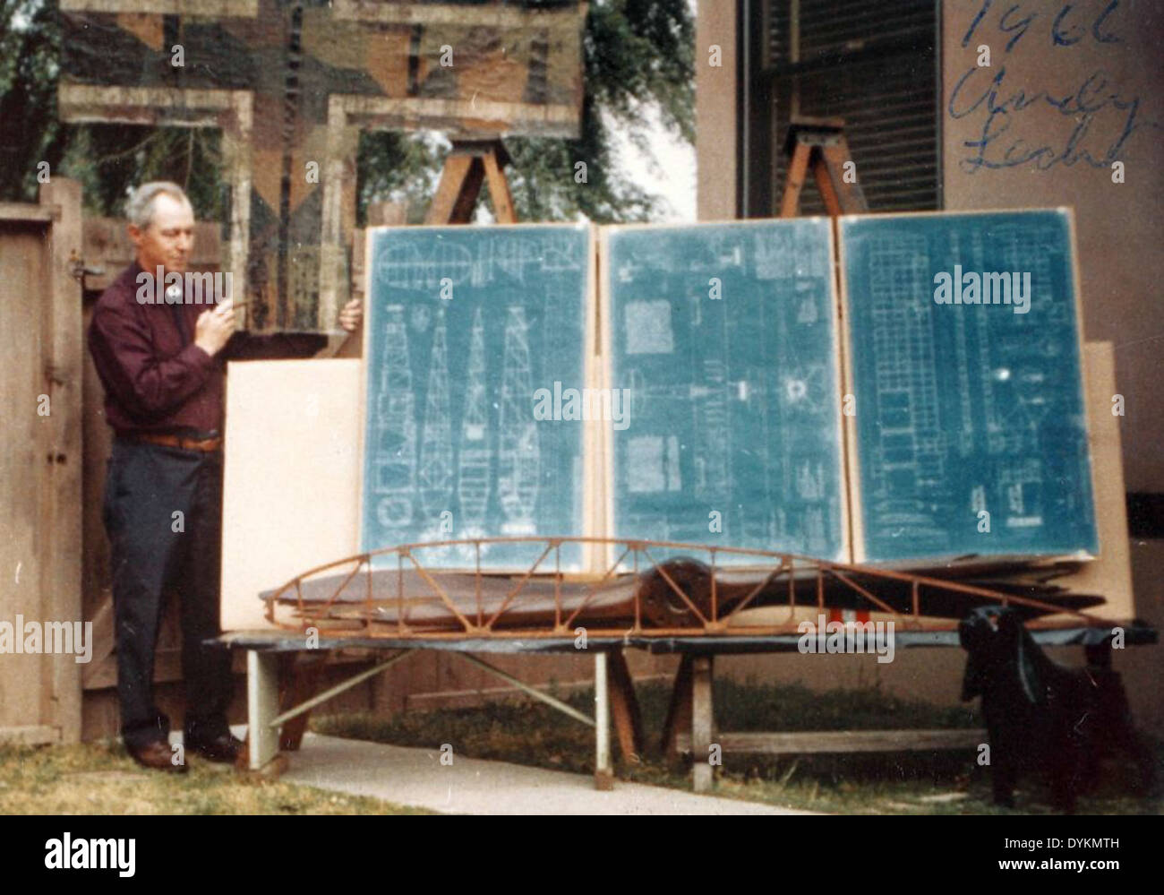 Andrew Lech’s collection includes a series of detailed blueprints that ...