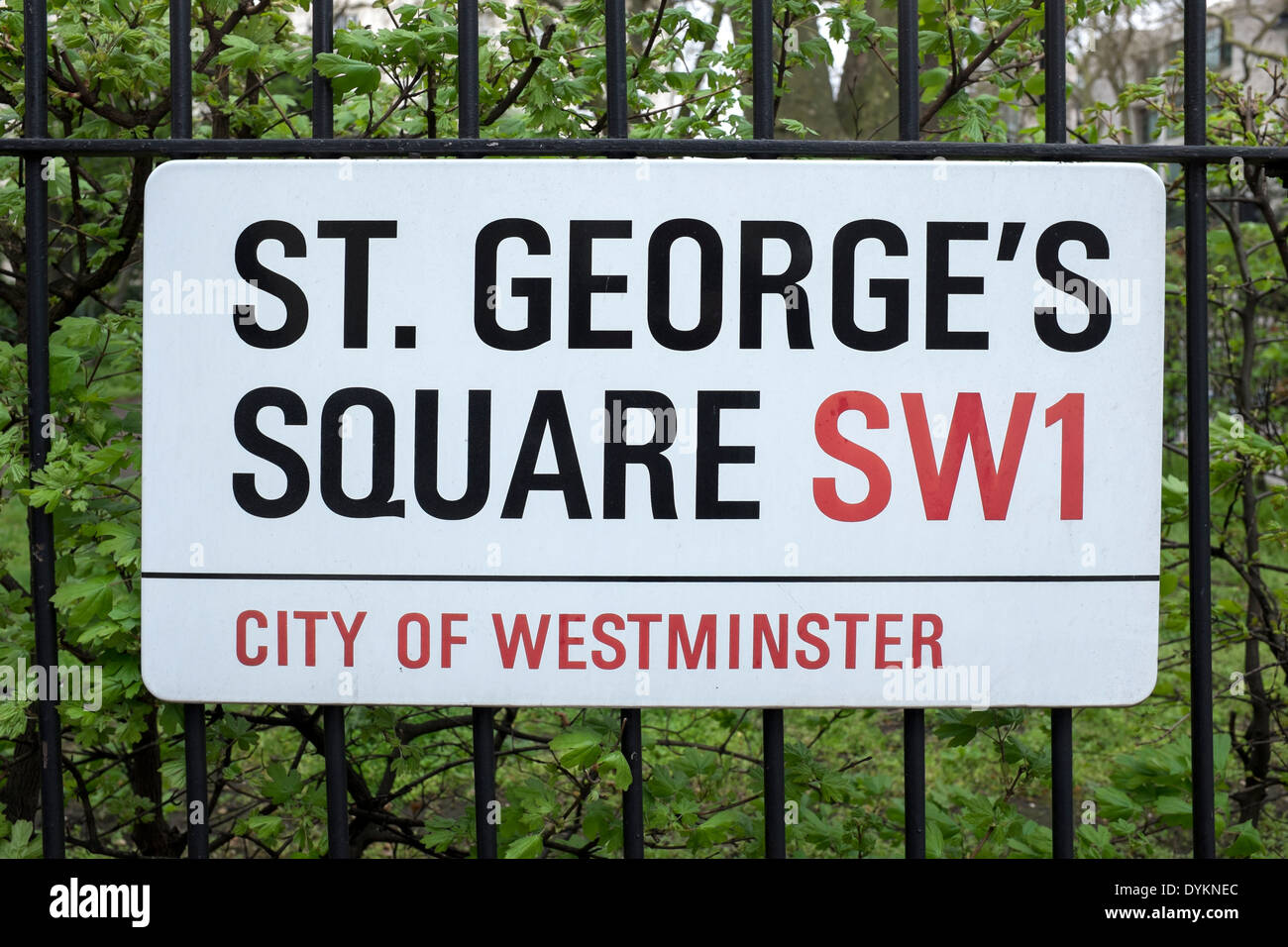 St Georges Square Pimlico London Stock Photo - Alamy