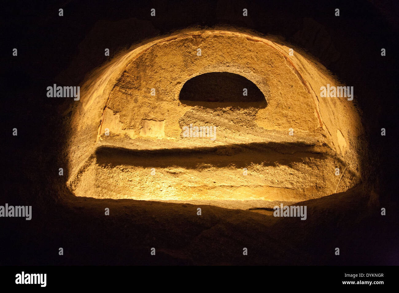 christian catacombs, milos island, cyclades islands, greece, europe ...