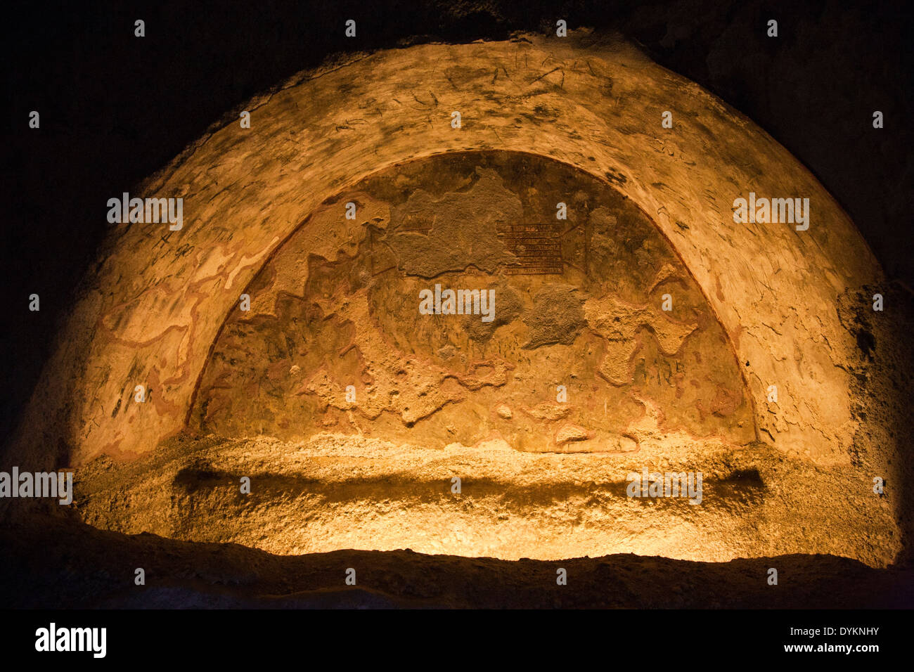 christian catacombs, milos island, cyclades islands, greece, europe ...
