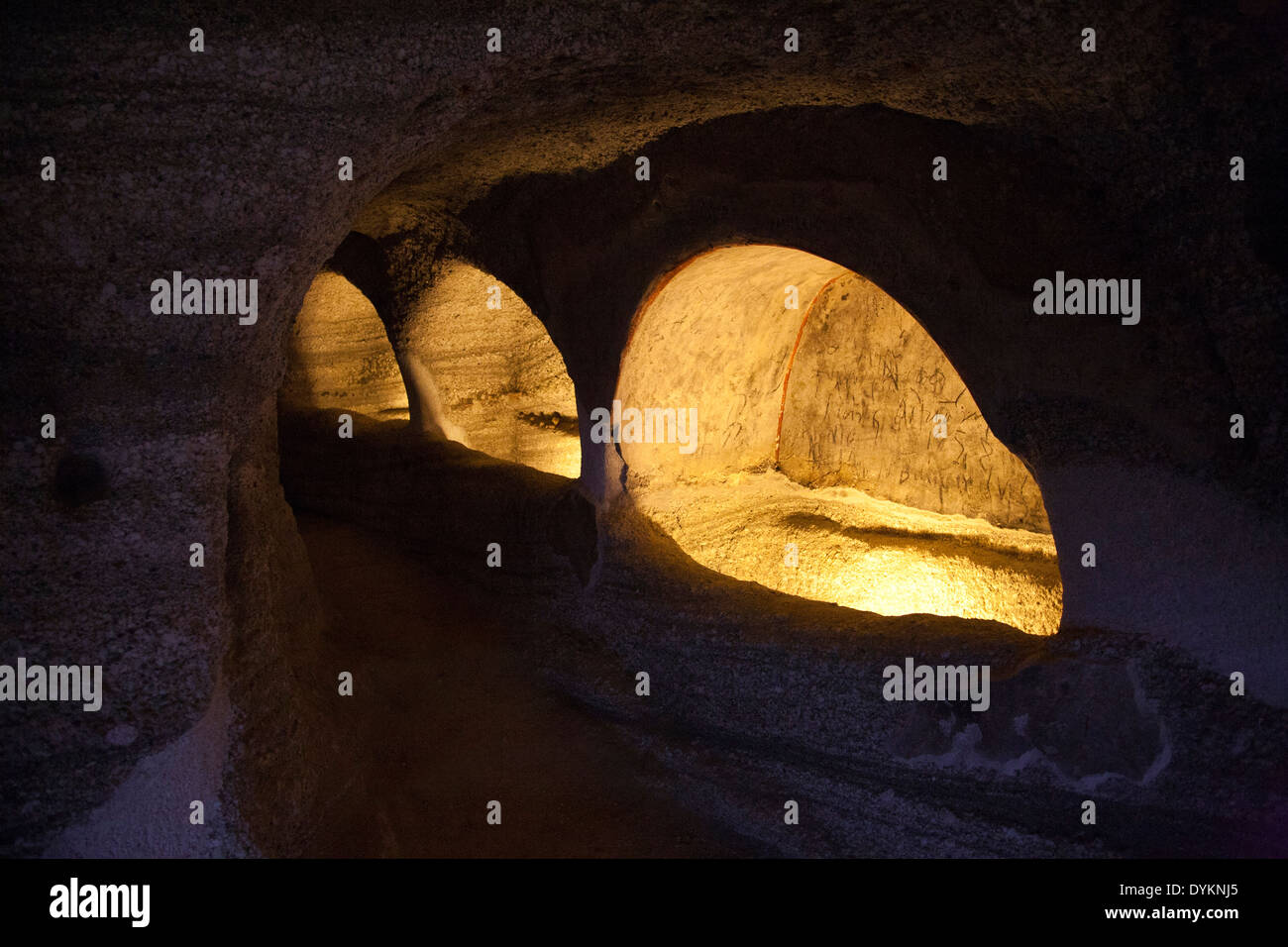 Milos greece catacombs hi-res stock photography and images - Alamy