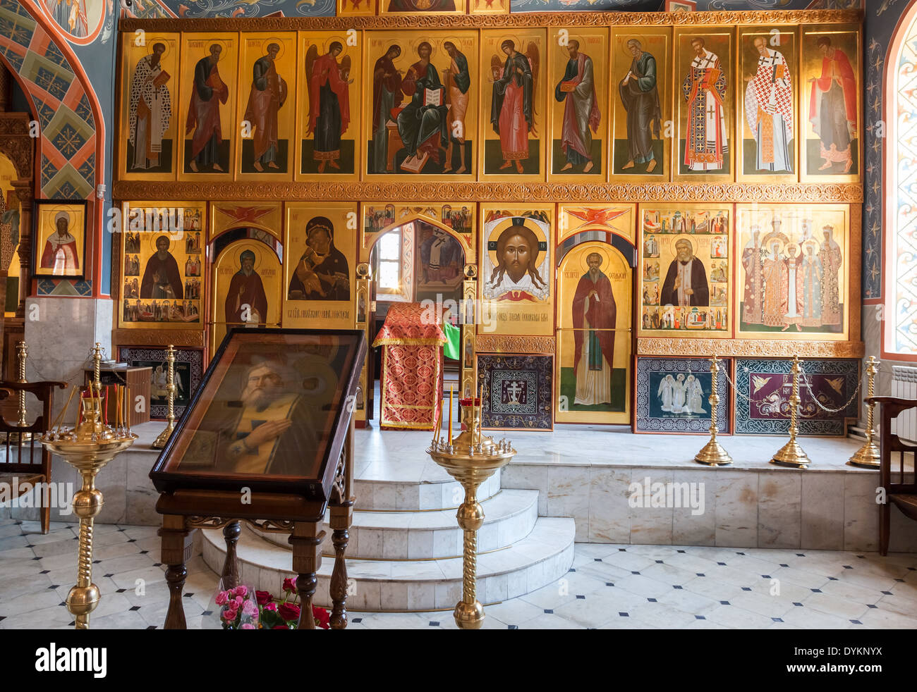Interior Church of the Resurrection in the Holy Resurrection Monastery ...