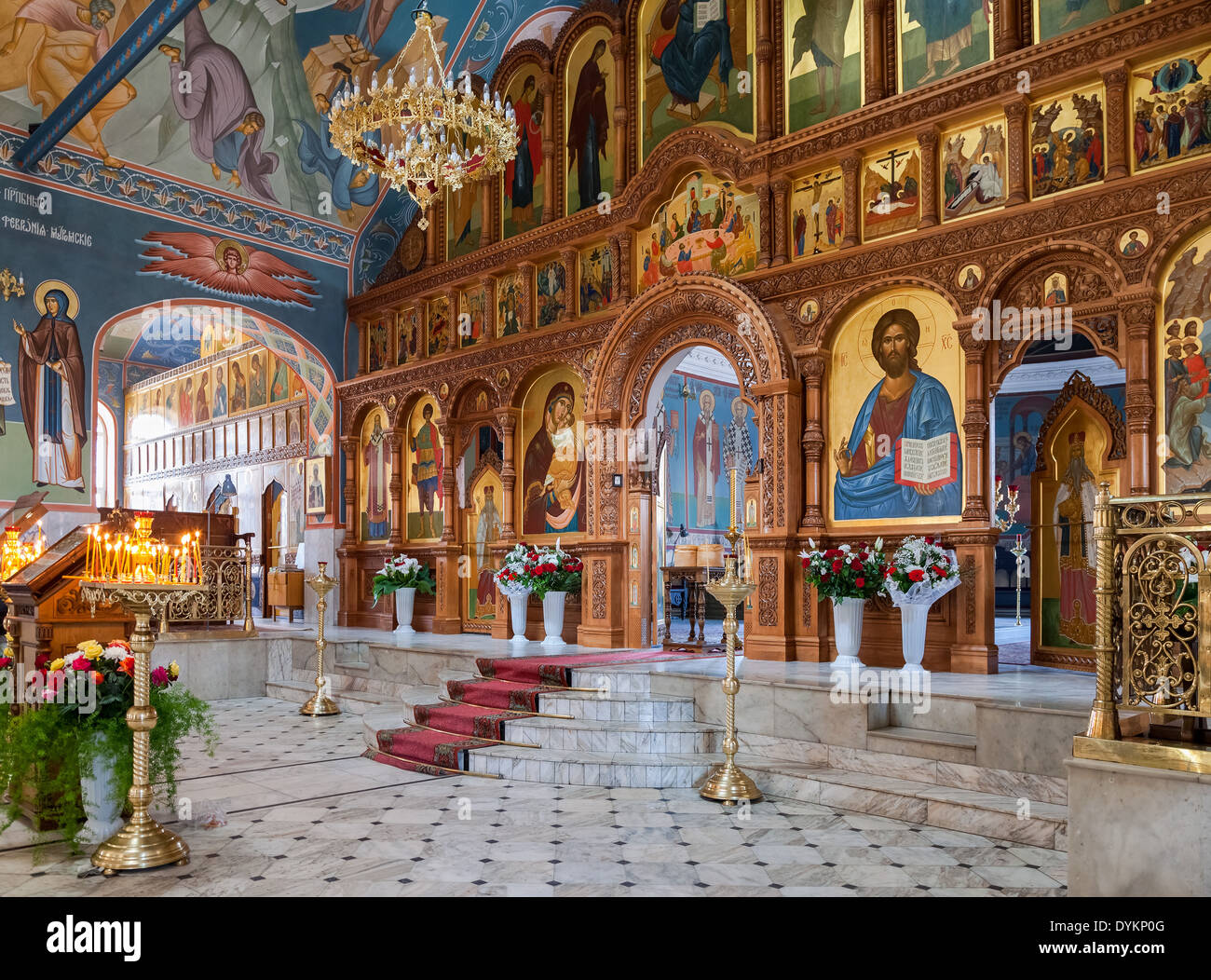 Interior Church of the Resurrection in the Holy Resurrection Monastery ...