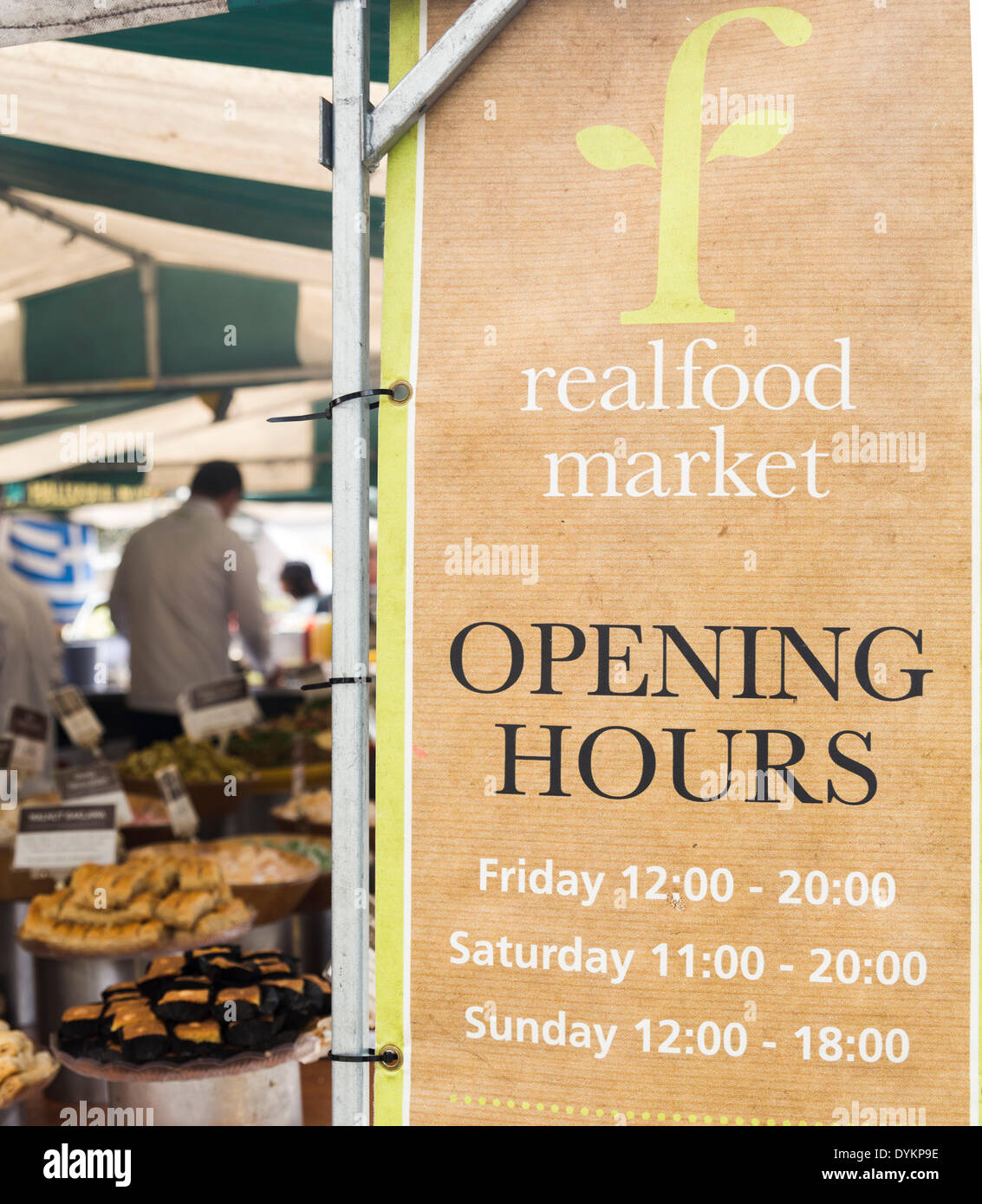 London, UK. 21st Apr, 2014. Real food market, Southbank Centre, London ...