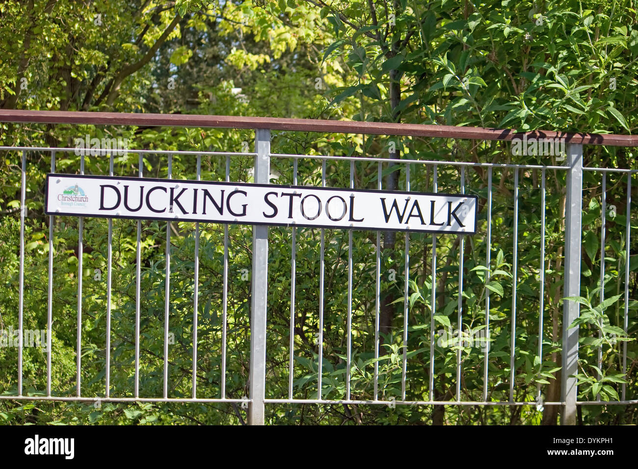 Ducking Stool Walk in Christchurch,Dorset Stock Photo - Alamy