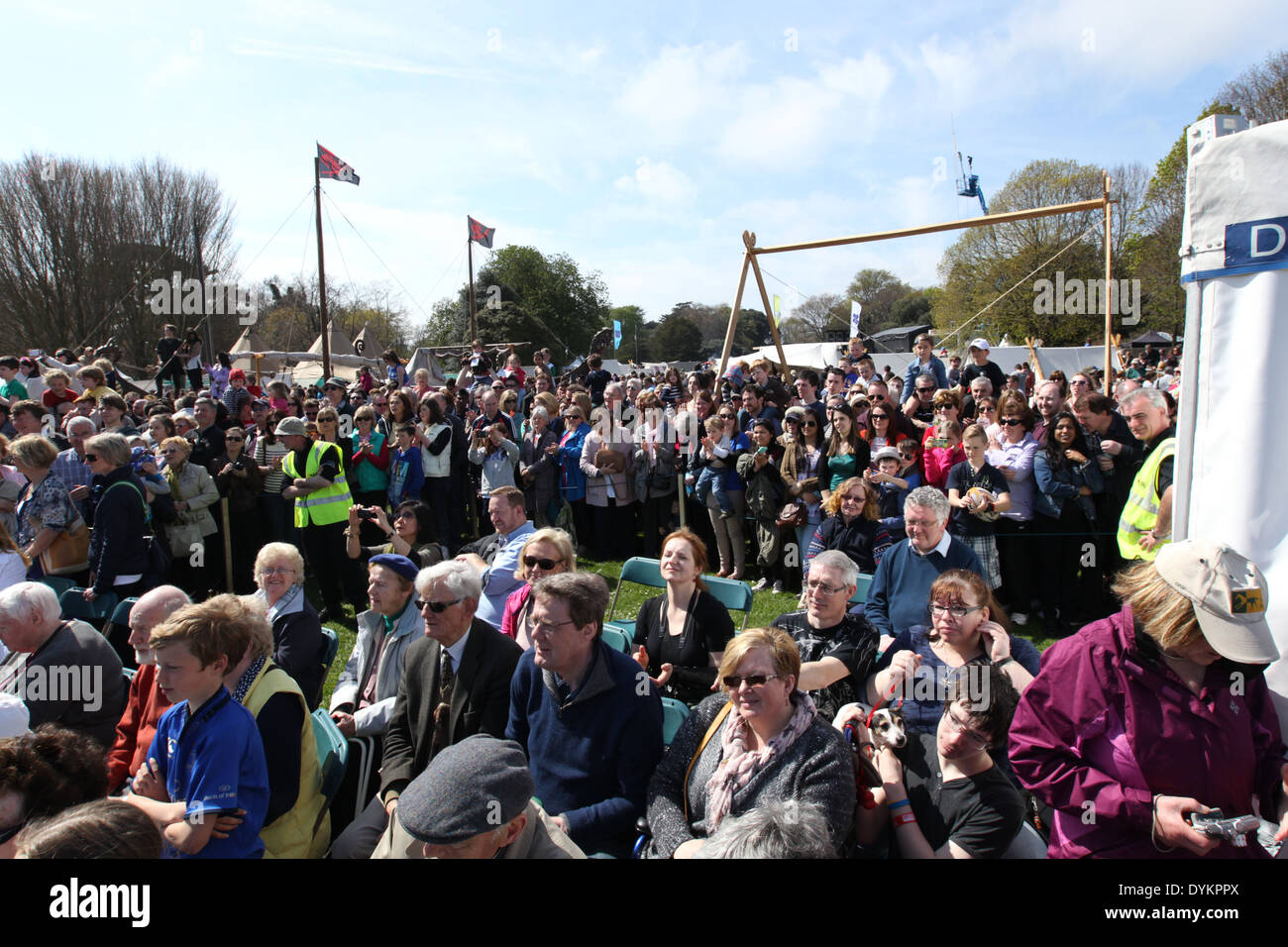 Image from the battle re-enactment at the Battle of Clontarf Festival ...