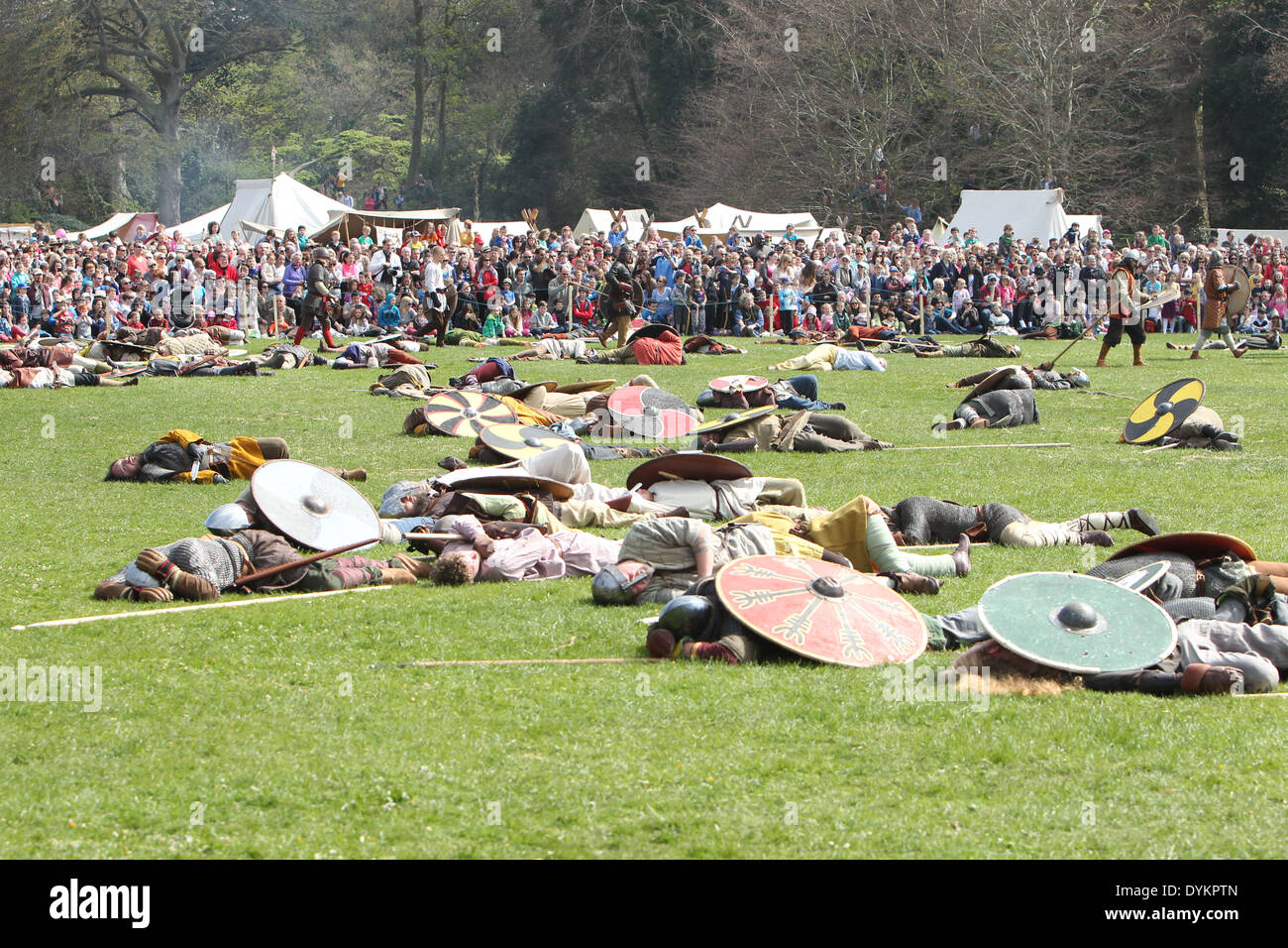 Image from the battle re-enactment at the Battle of Clontarf Festival ...