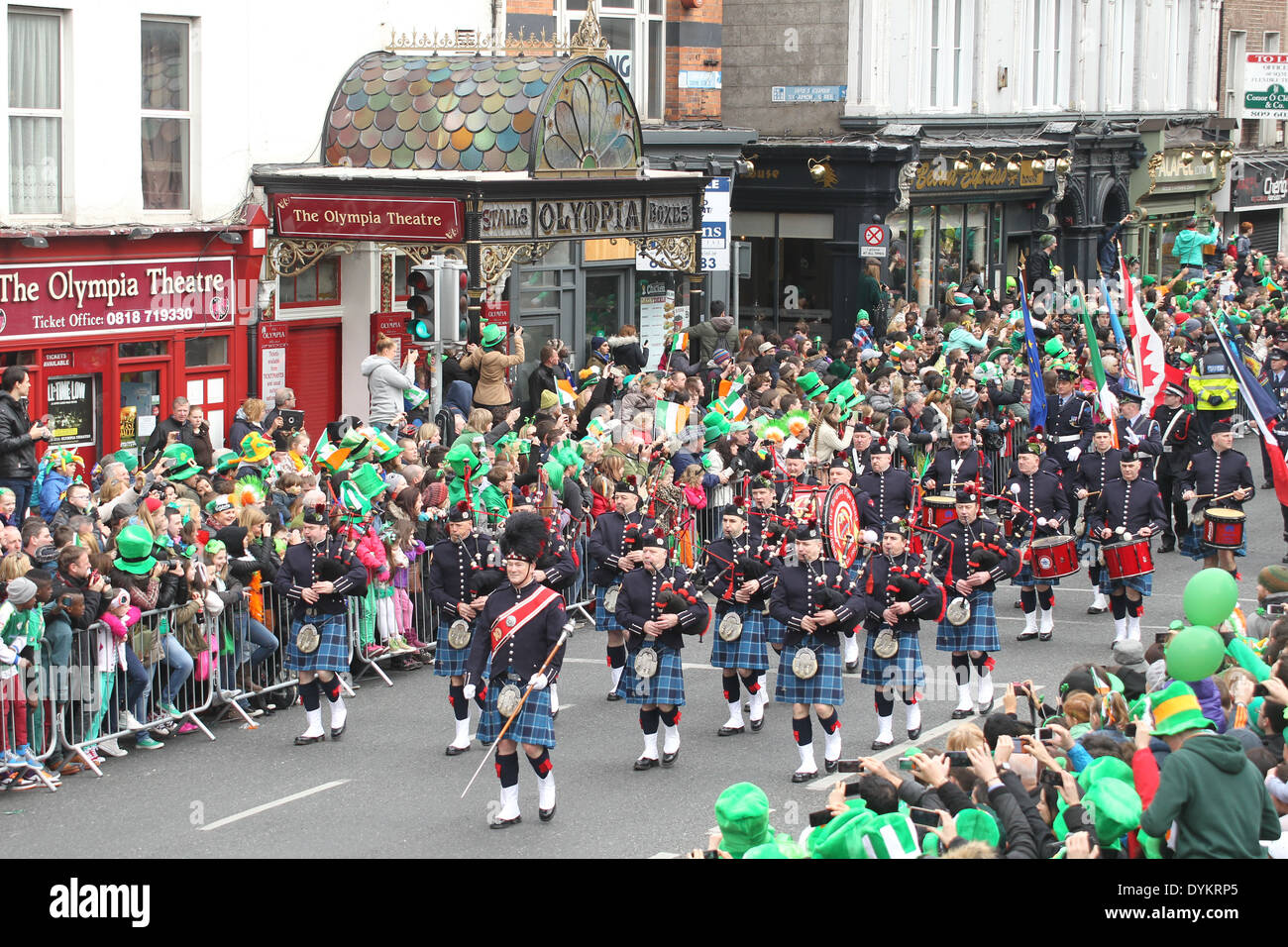 Image from the Saint Patrick's Day parade in Dublin city centre Stock ...