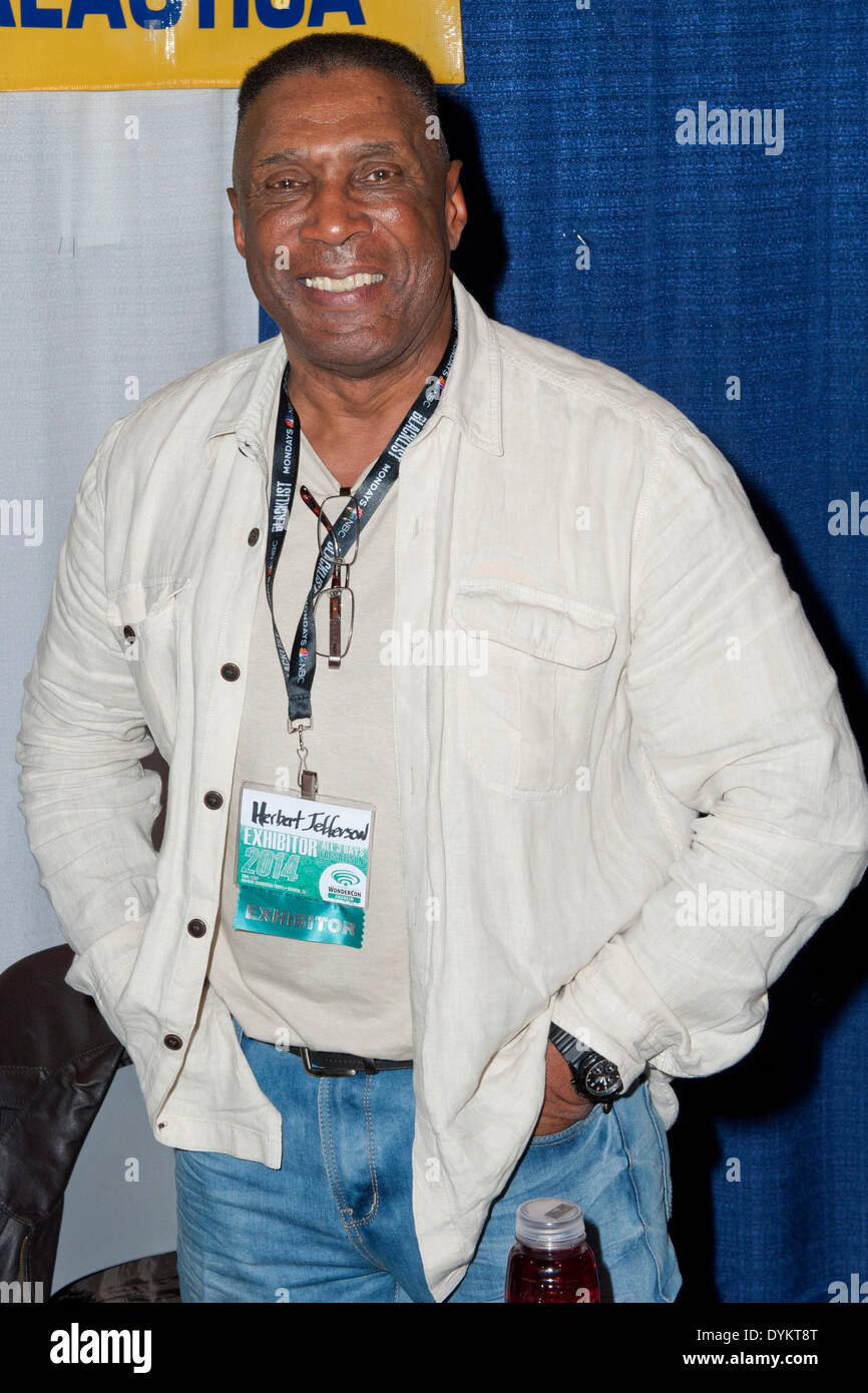 American actor Herbert "Herb" Jefferson Jr. attends the WonderCon 2014 ...