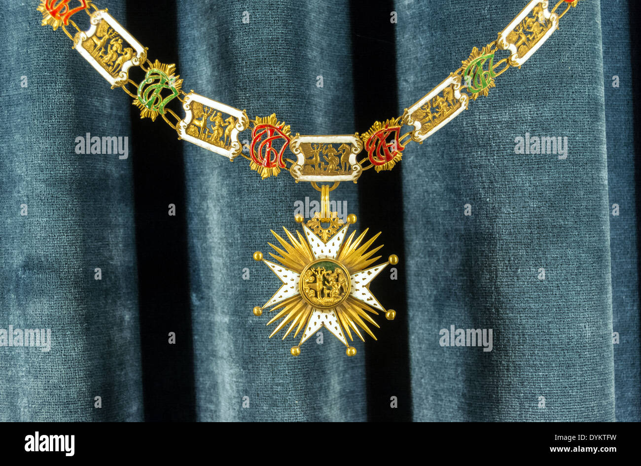Grand collar of the bavarian order of saint hubert hi-res stock ...