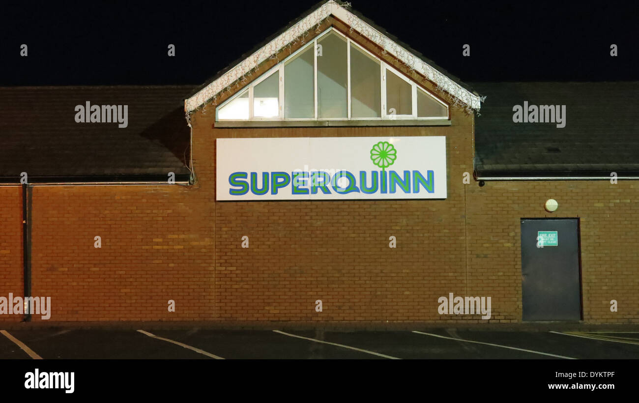 A sign for Superquinn shopping centre in Ballinteer, South Dublin ...