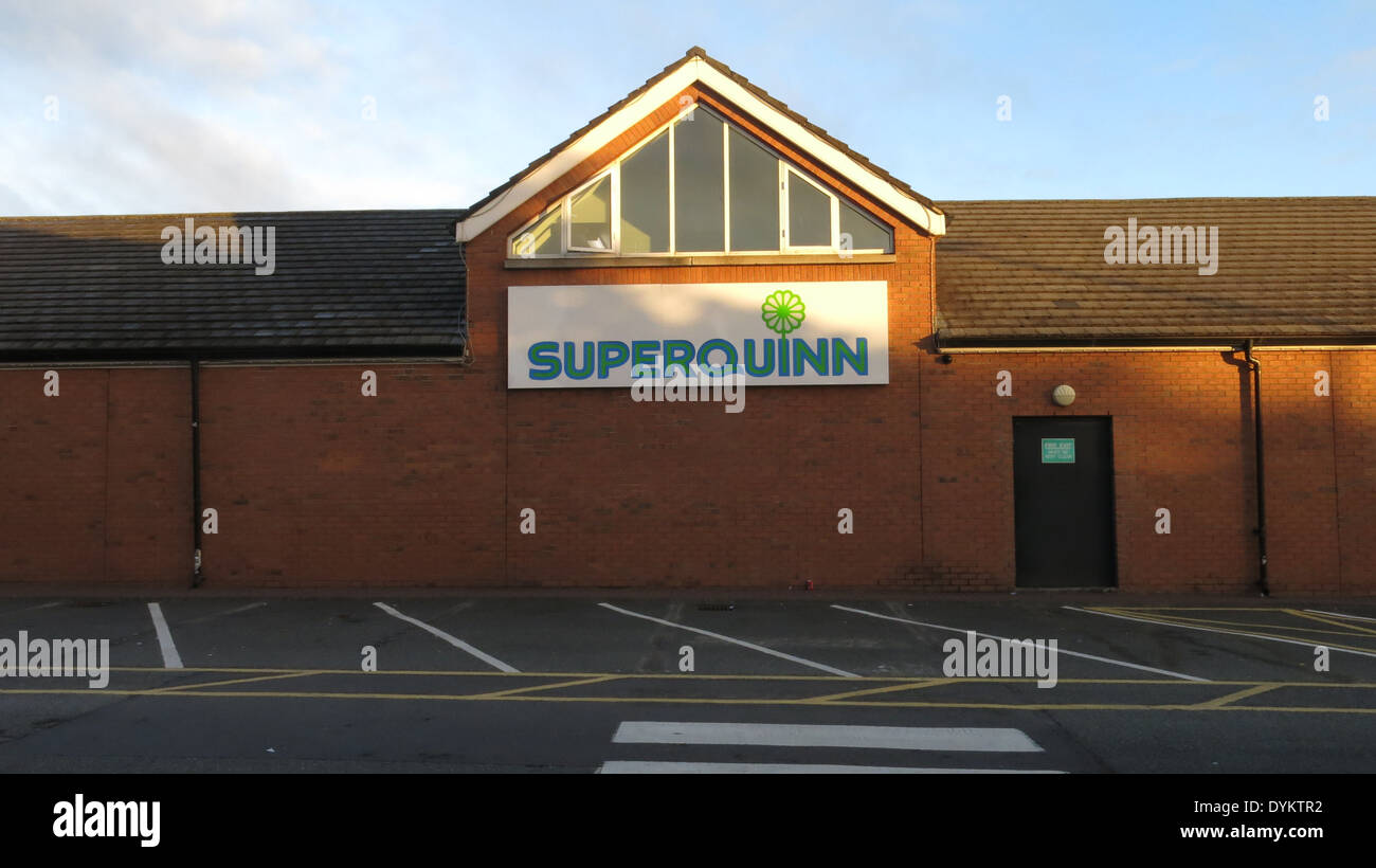 A Superquinn logo at a shopping centre in Ballinteer, South Dublin ...