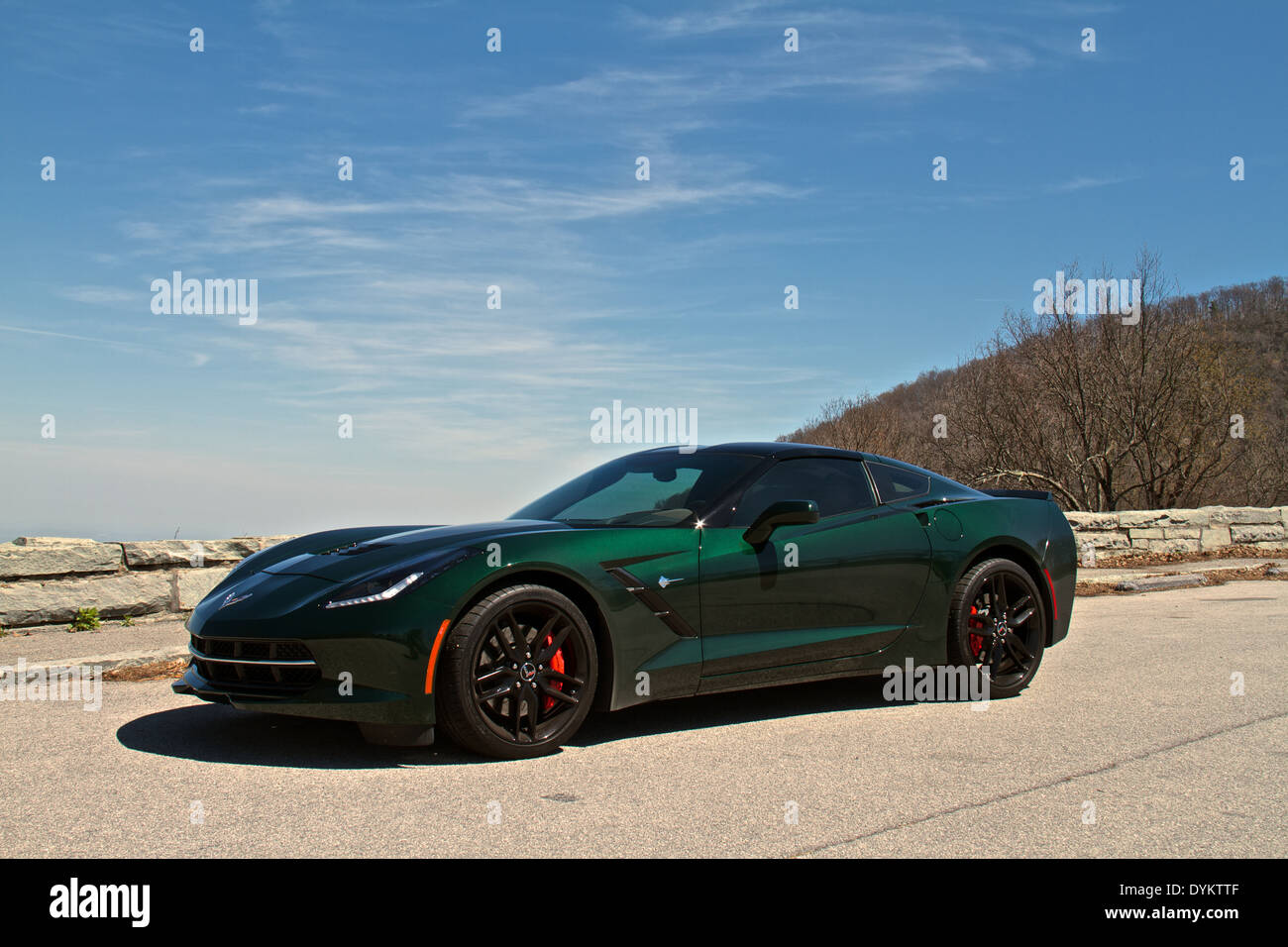 Lime Rock Green Corvette