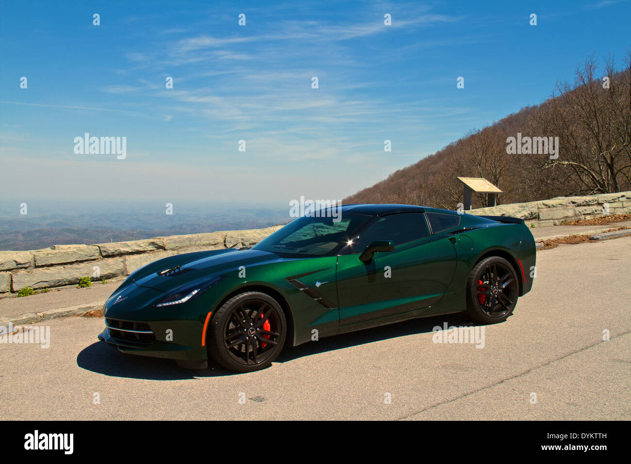 Lime Rock Green Corvette
