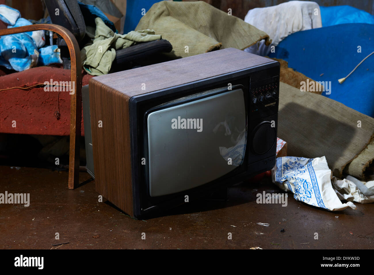 Tv sets stacked hi-res stock photography and images - Alamy