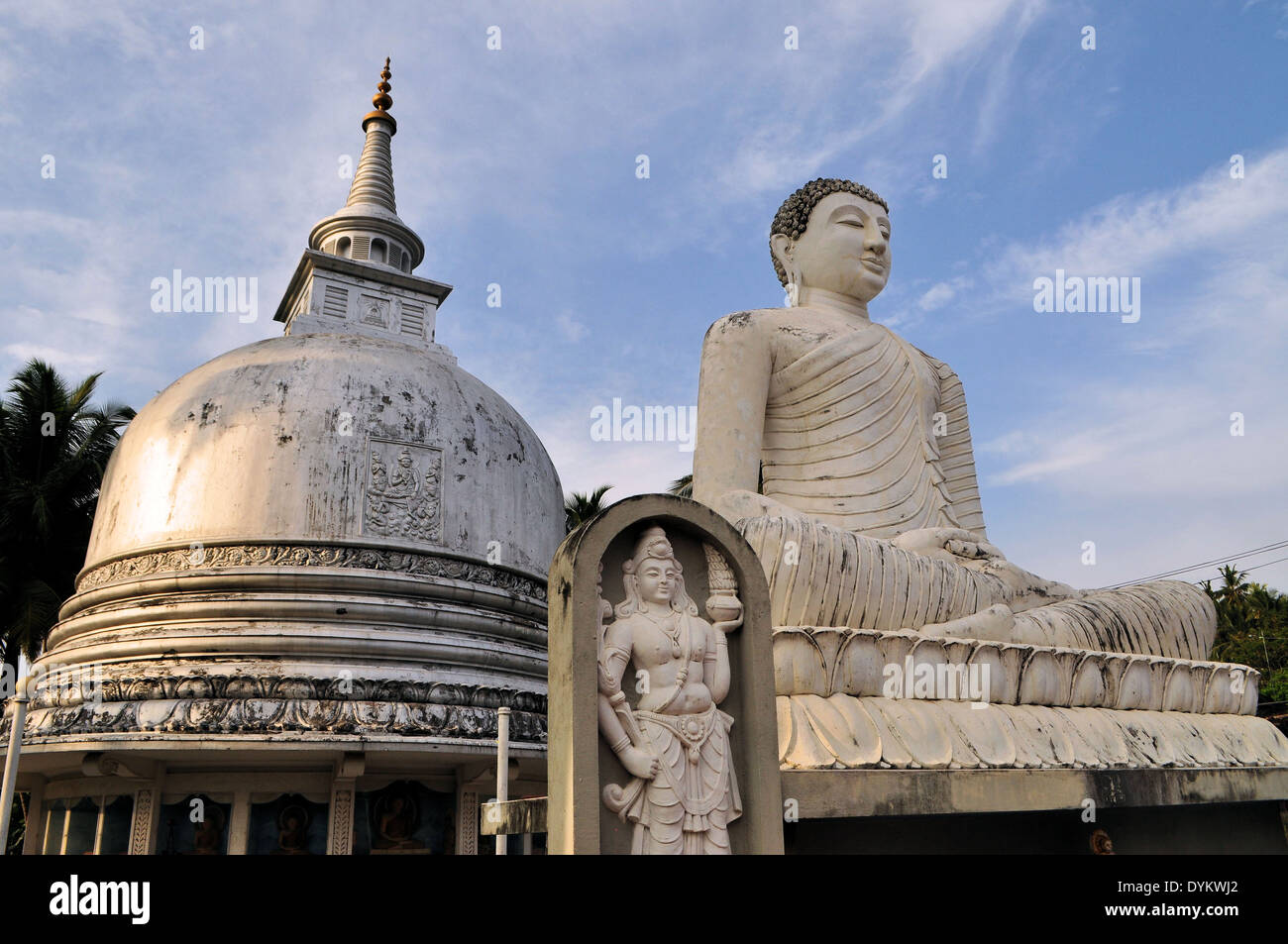 Silver buddha statue in hi-res stock photography and images - Alamy
