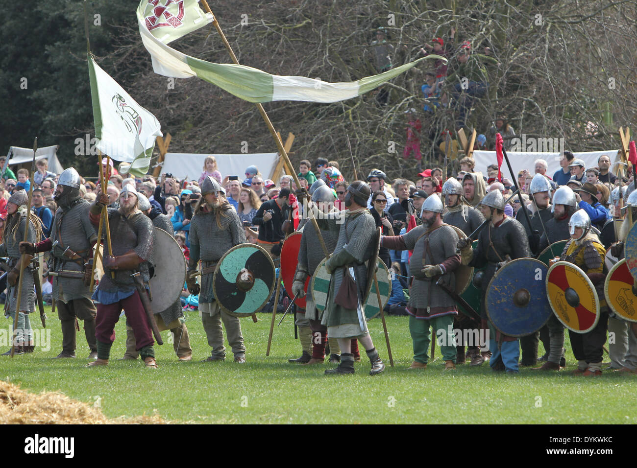 Image from the battle re-enactment at the Battle of Clontarf Festival ...