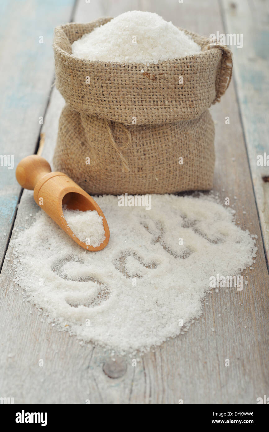 Sack of salt hi-res stock photography and images - Alamy