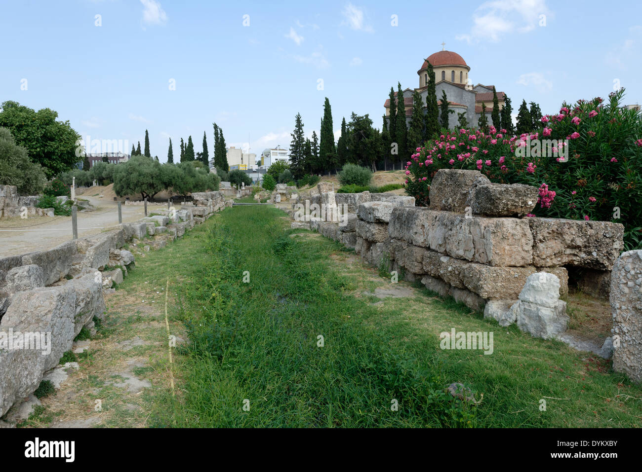 The ancient sacred Eridanos River which flows through the ...