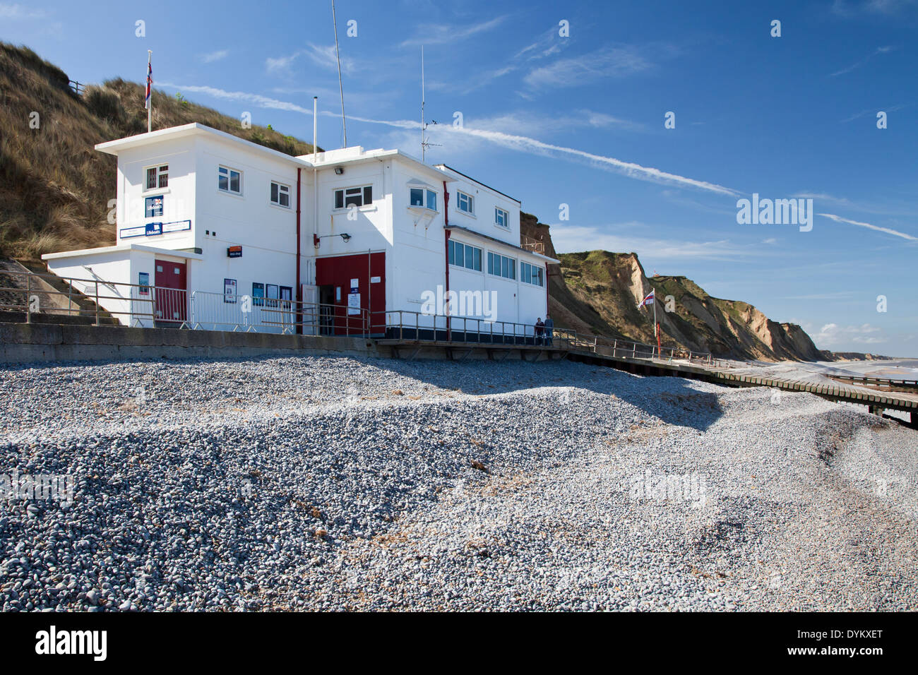 Sheringham's RNLI Lifeboat Station on the North Norfolk coast Stock ...