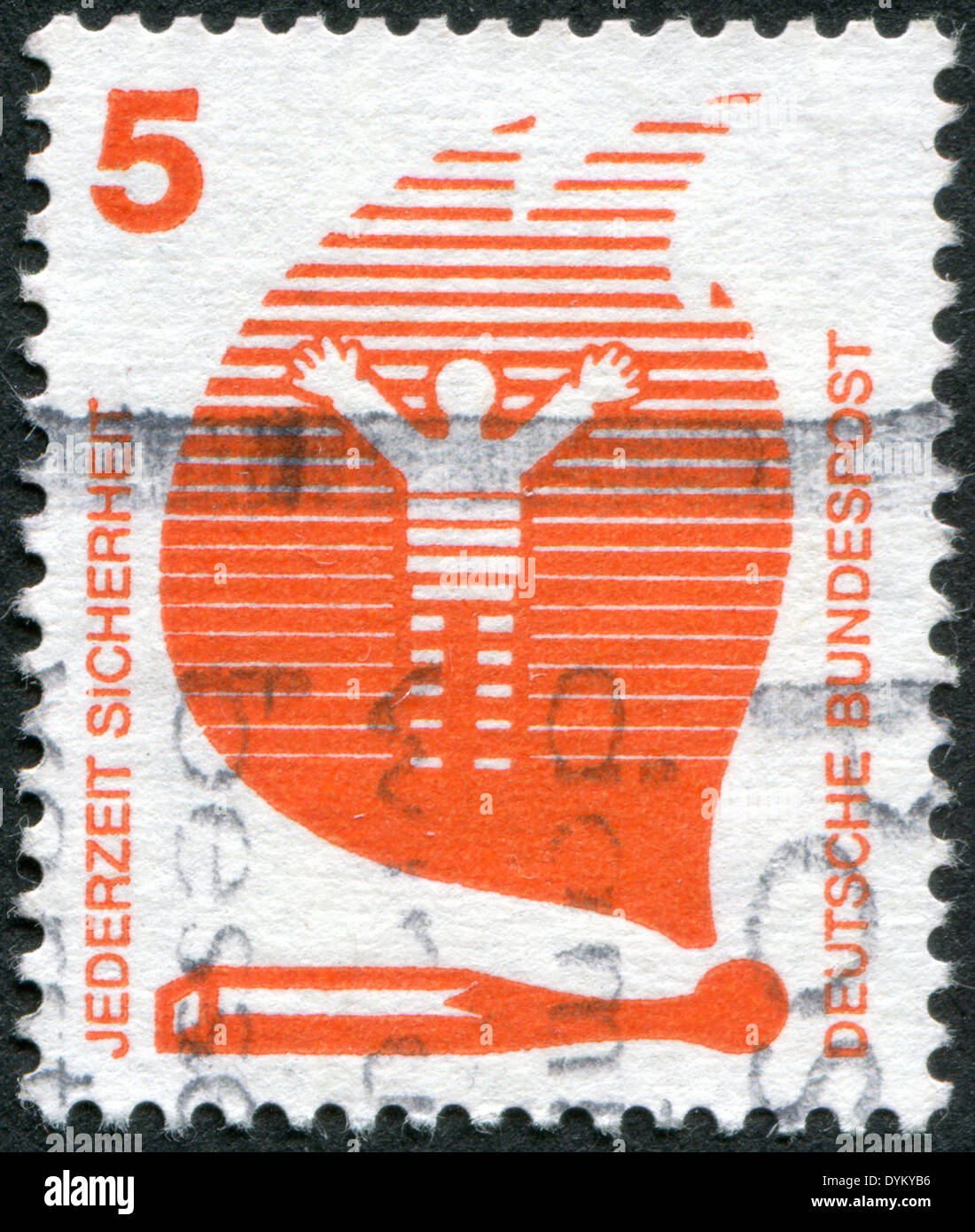 GERMANY - CIRCA 1971: Postage stamp printed in Germany, Prevent ...