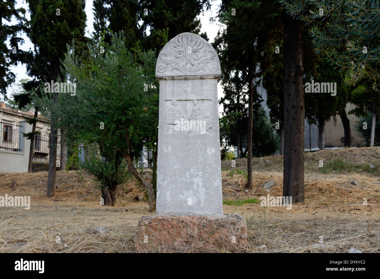 Sacred Way marble stele of Hermon, son of Athenokles (350 BC ...
