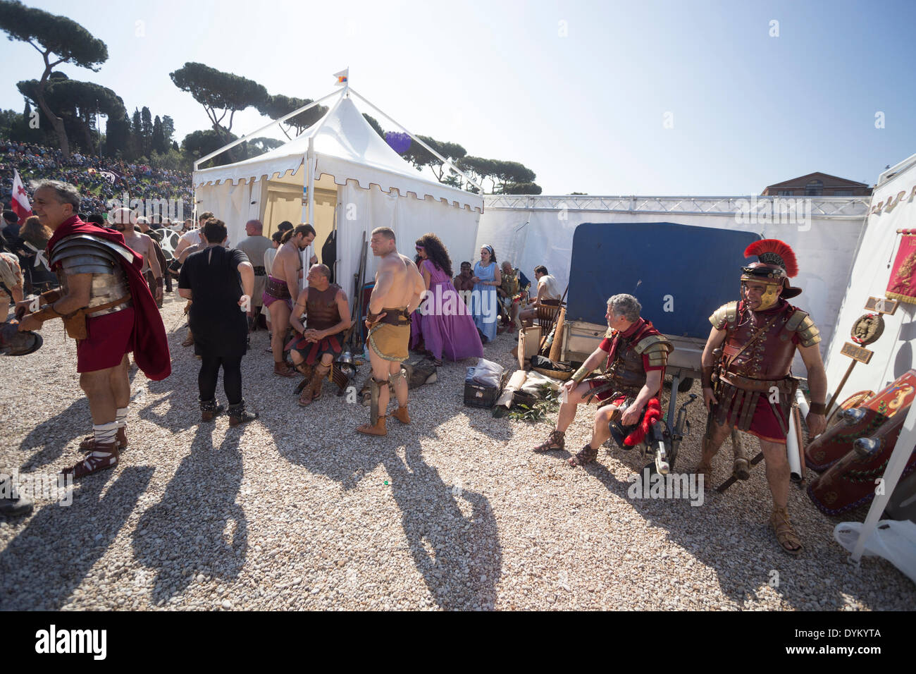 Rome, Italy. 21st April 2014. Birthday of Rome is the biggest european ...
