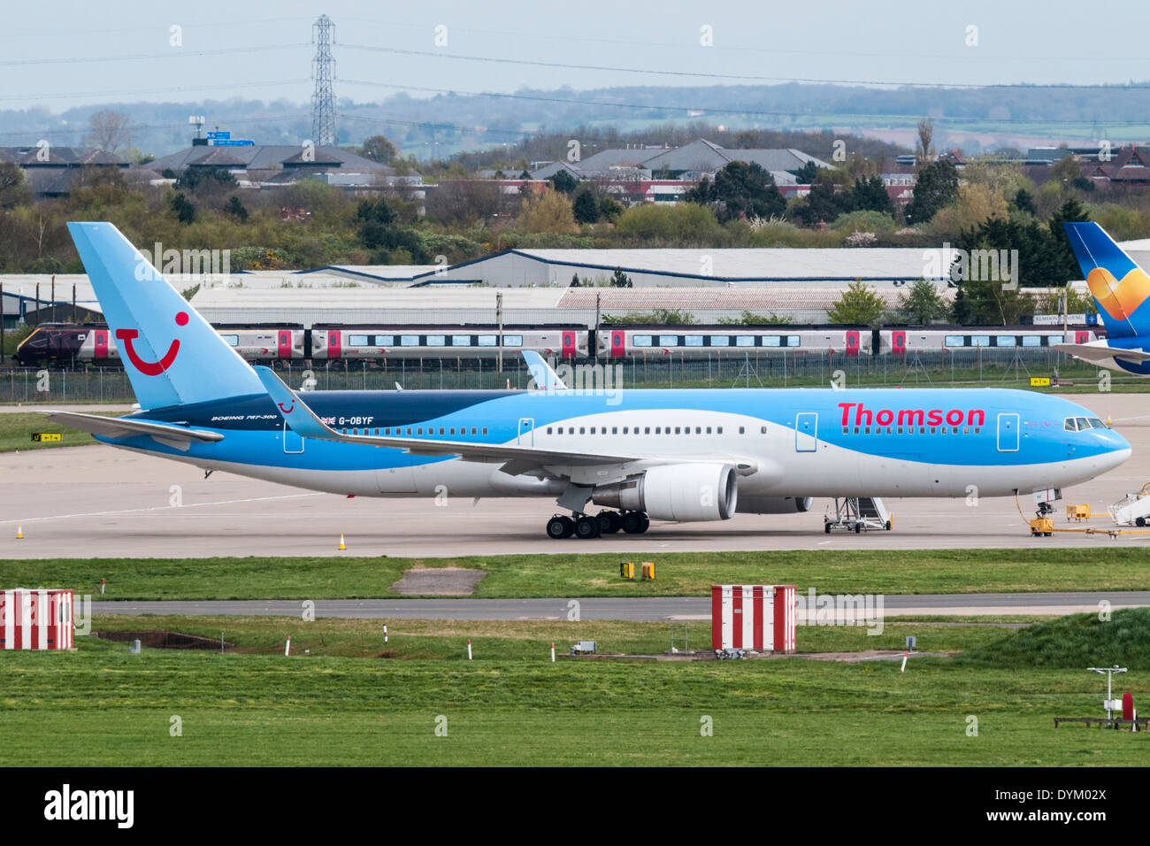 Thomson Airways Boeing 767 aircraft at Birmingham International Airport ...
