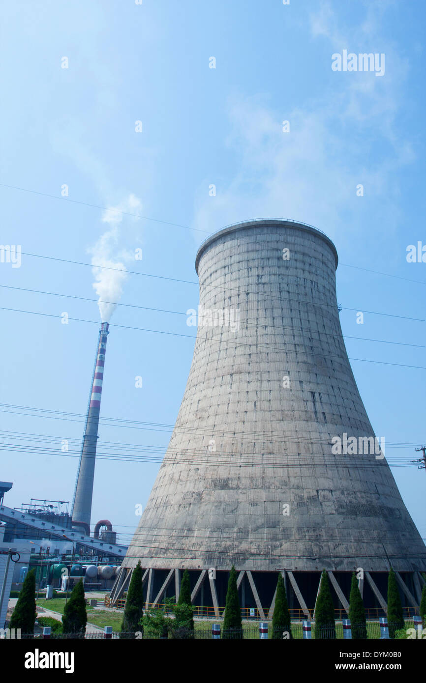 Cooling tower of nuclear power plant Stock Photo - Alamy