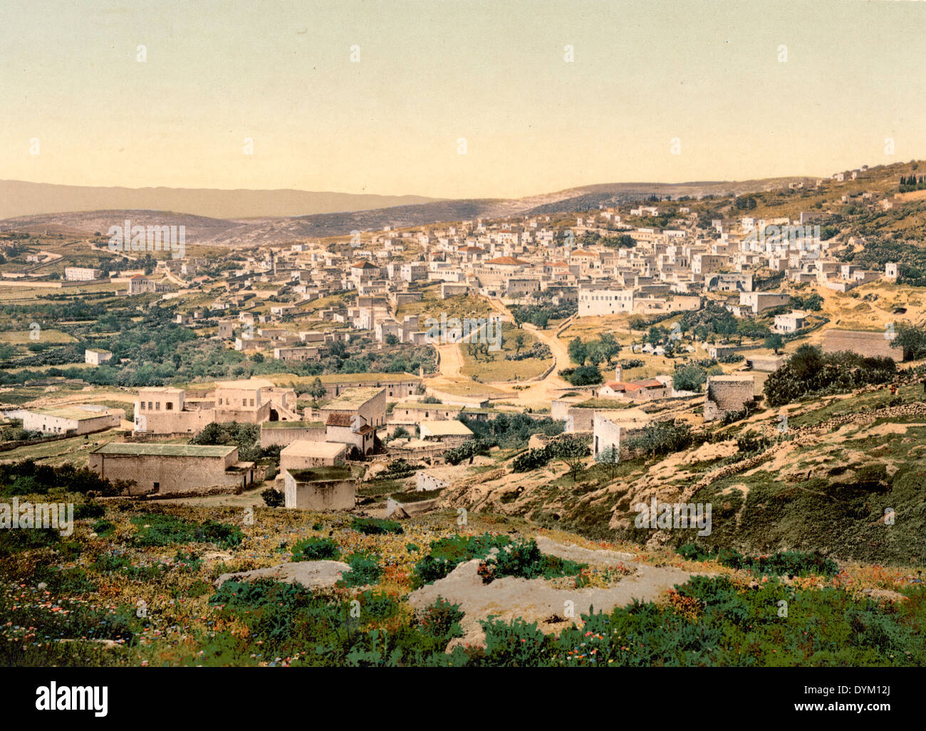 From the road to Cana, Nazareth, Holy Land, (i.e., Israel), circa 1900 ...