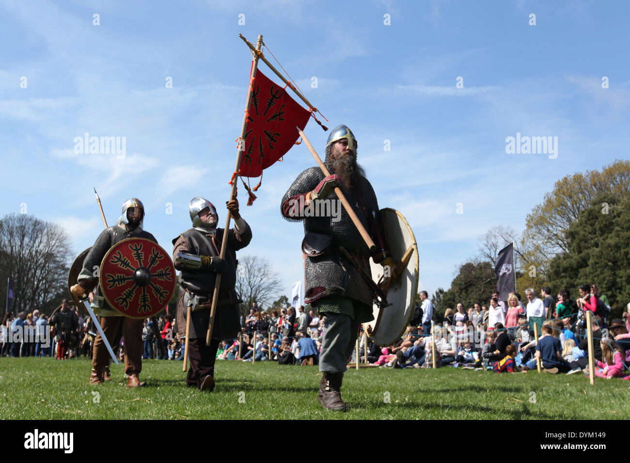 Image from the battle re-enactment at the Battle of Clontarf Festival ...