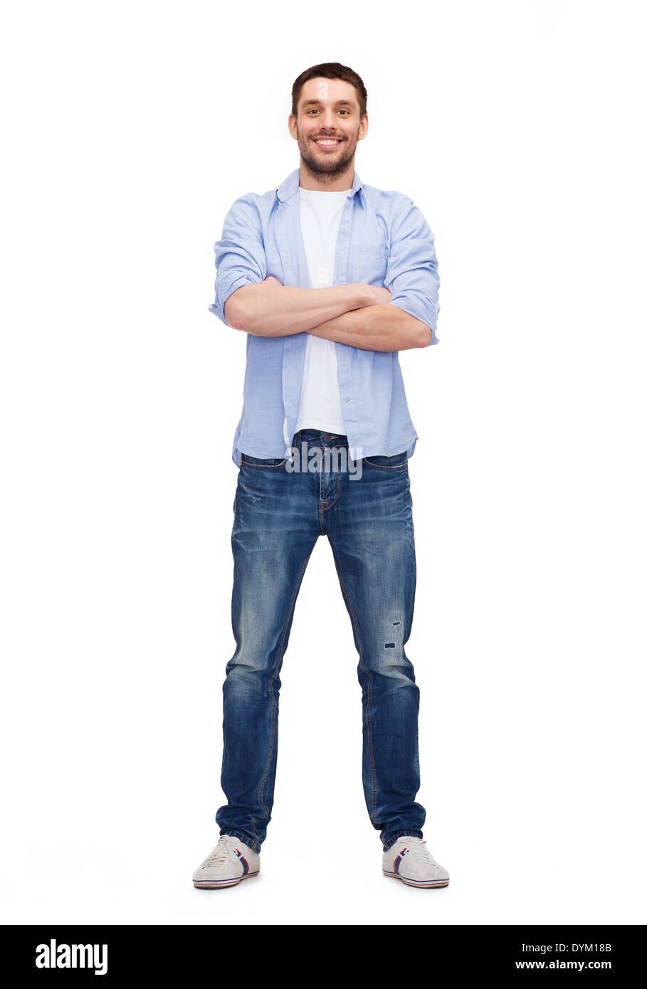 Muscular man crossed arms Cut Out Stock Images & Pictures - Alamy