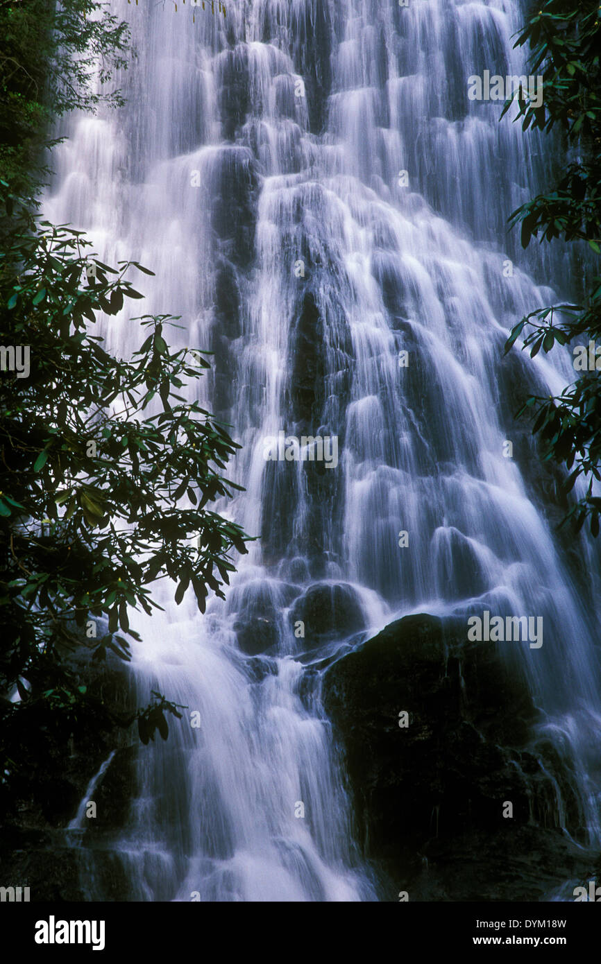 Mingo Falls Cherokee Reservation North Carolina Stock Photo - Alamy