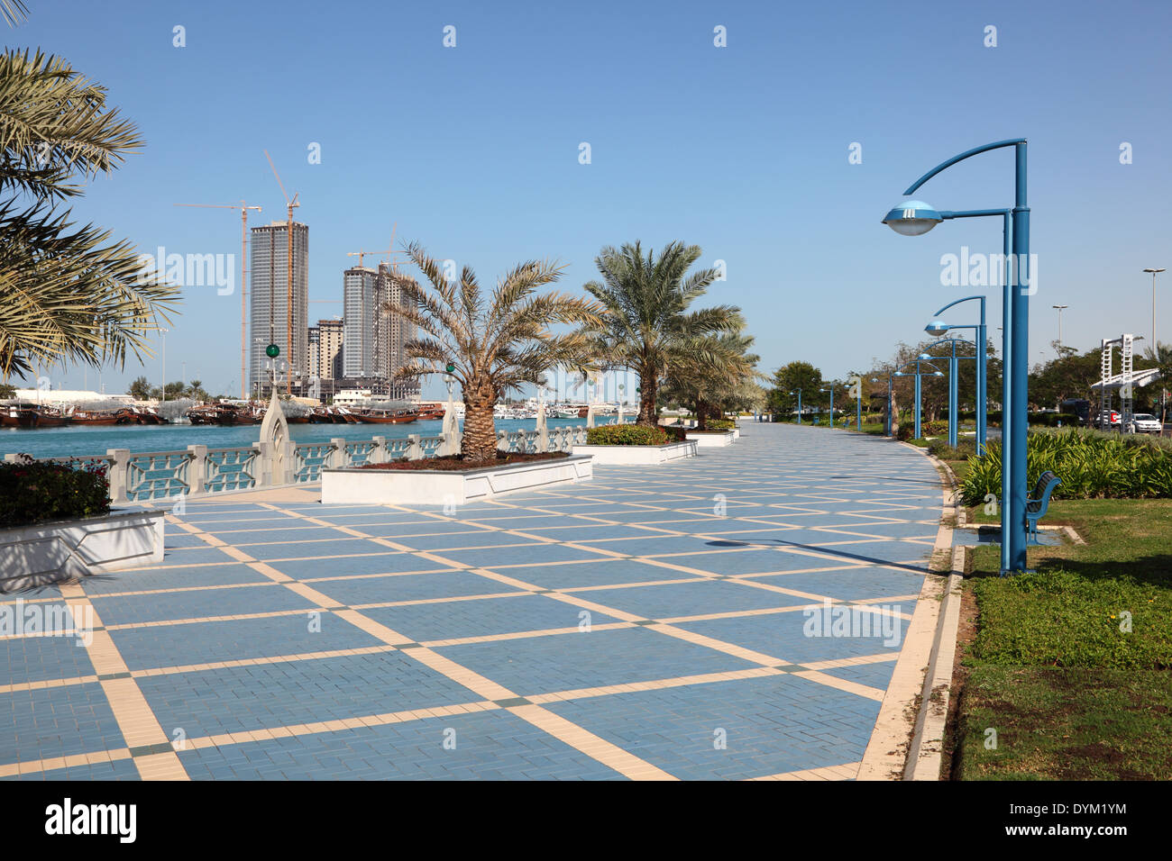 Corniche in Abu Dhabi, United Arab Emirates Stock Photo - Alamy