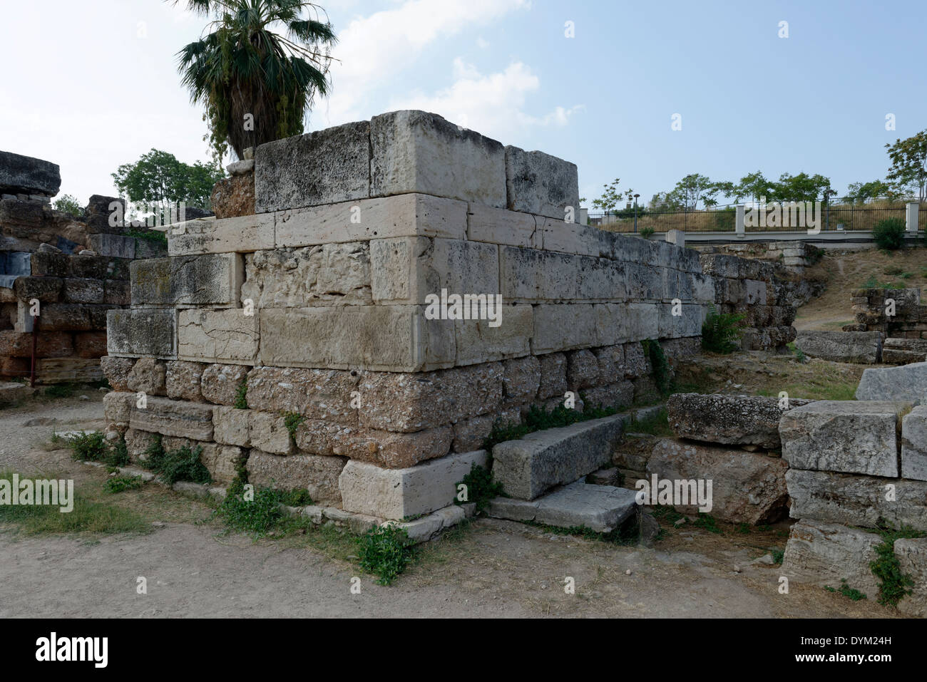 Northwest corner Proteichisma (outer fortification) tower Sacred Gate ...