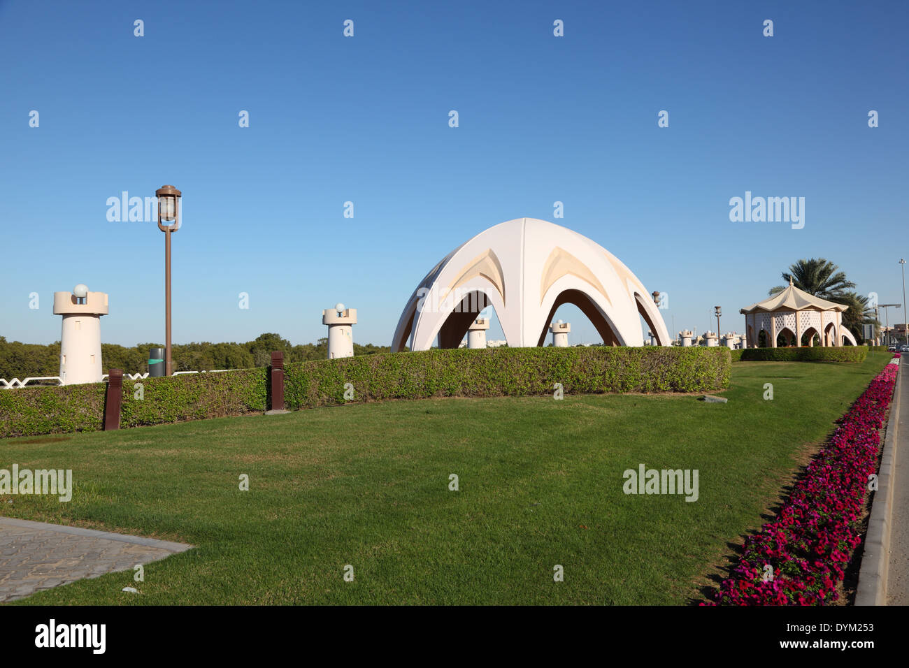 Corniche in Abu Dhabi, United Arab Emirates Stock Photo - Alamy